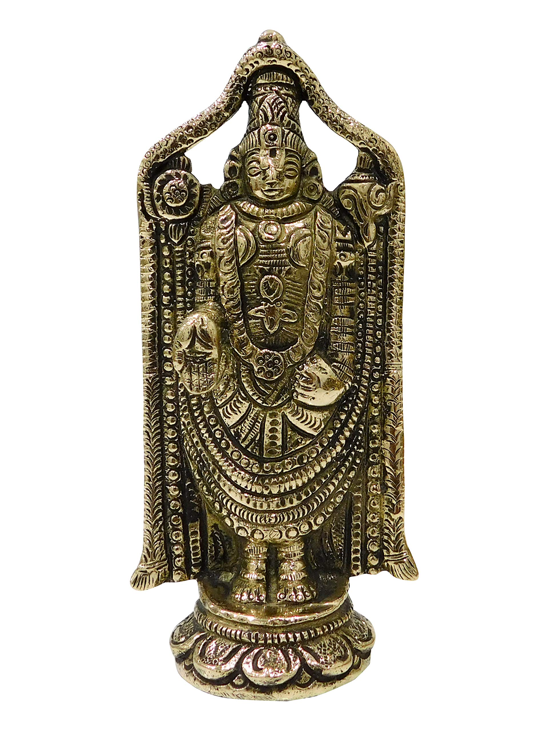 Buy Brass Tirupati Balaji Home Temple Pooja Tirupati Balaji Decorative ...