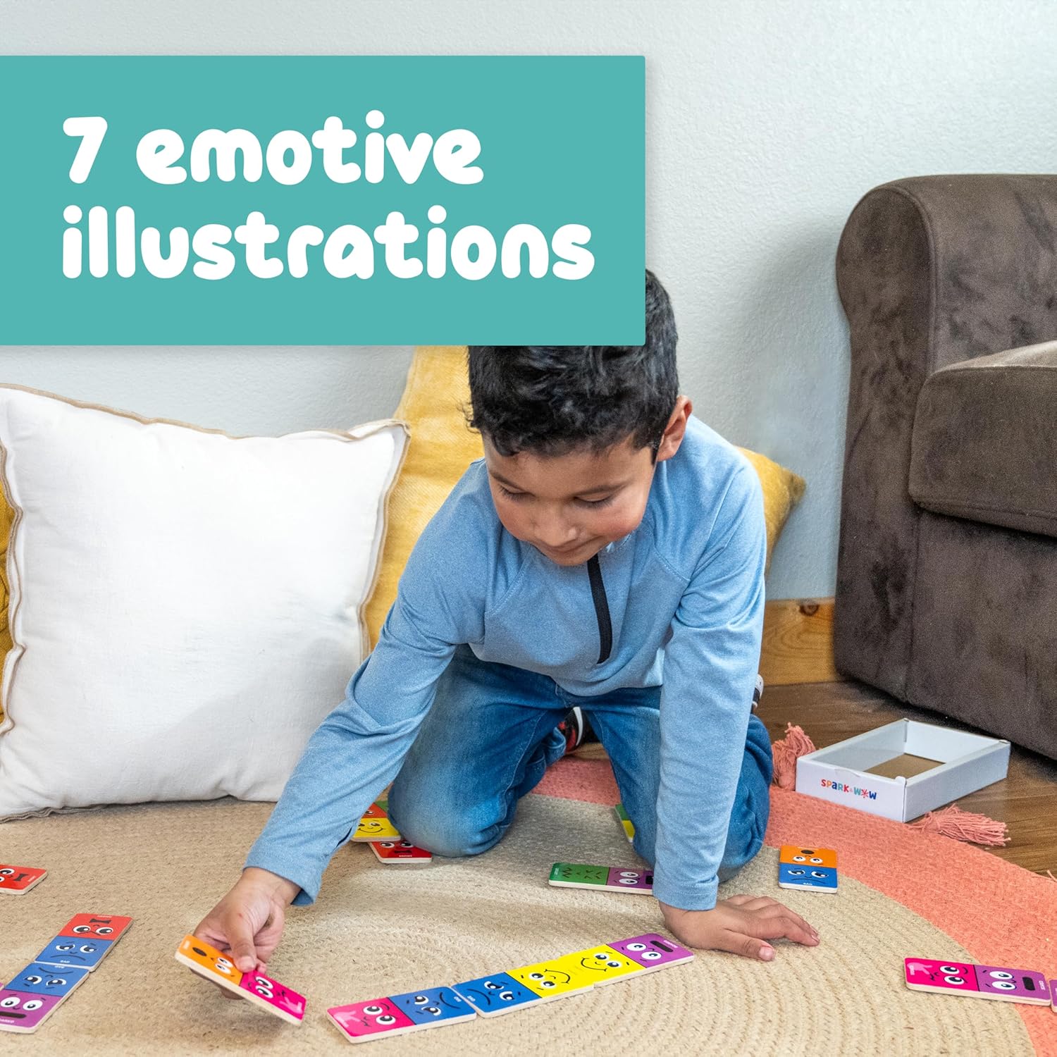 SPARK & WOW Emotions Dominoes - Ensemble de 28 à 7 Maroc | Ubuy