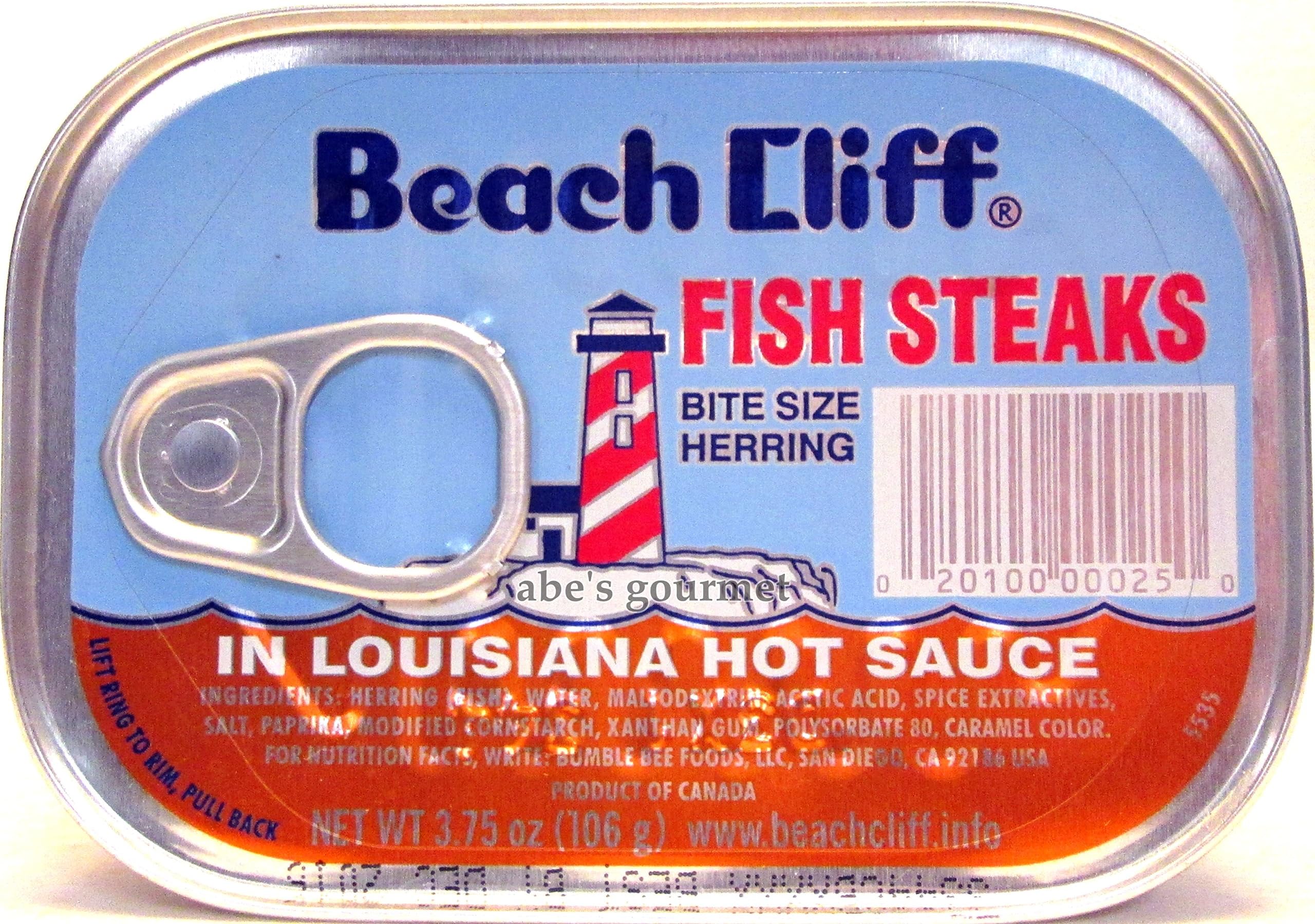 Amazon.com : Beach Cliff Bite Size Herring Fish Steaks in Louisiana Hot ...