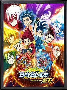 Amazon.com: Beyblade Burst Wall Art Home Decor Canvas Prints Classic ...