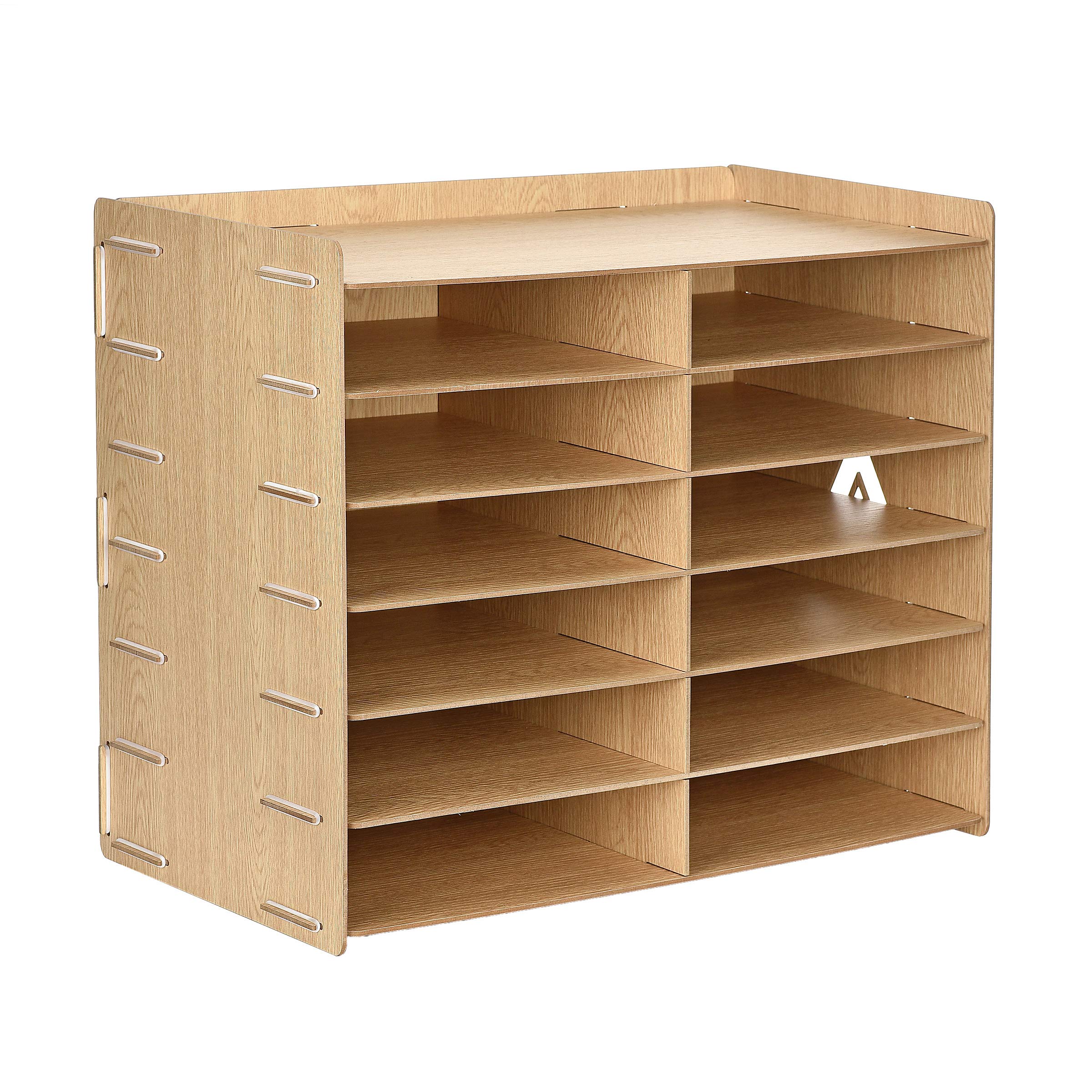 Buy Adir Wood Paper Storage Organizer - Construction Paper Storage ...