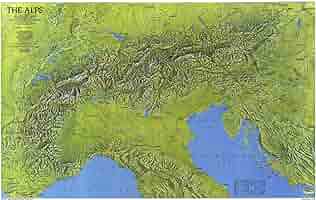 European Alps Map