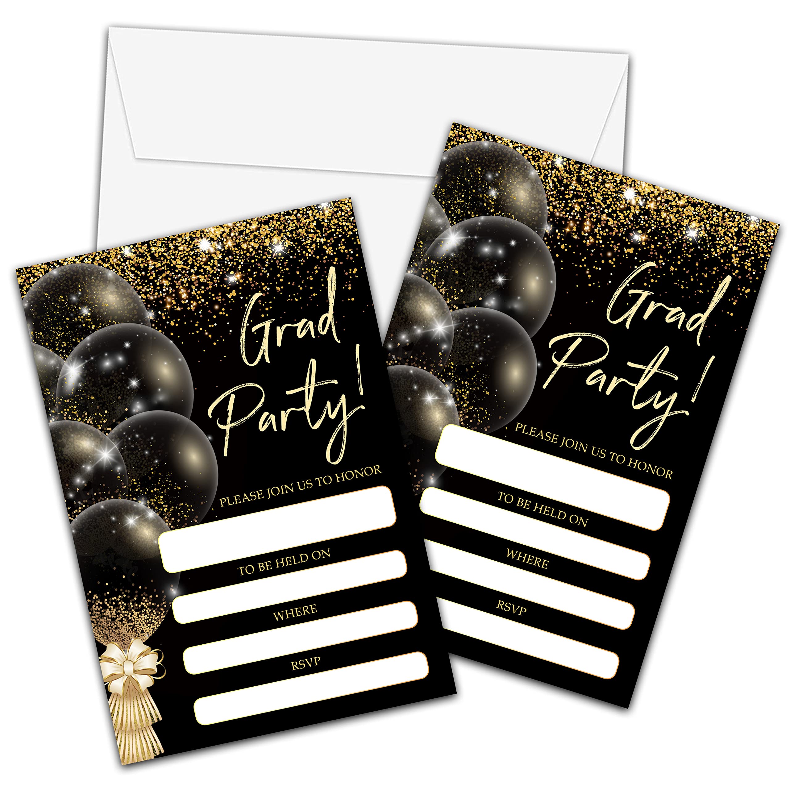 Amazon.com : Foosproea Graduation Party Invitations with Envelopes ...