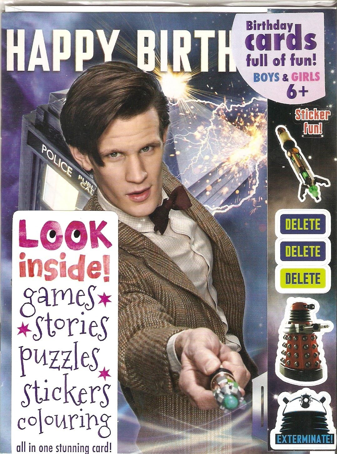 Doctor Who "Tardis" Birthday Card : Amazon.co.uk: Stationery & Office ...