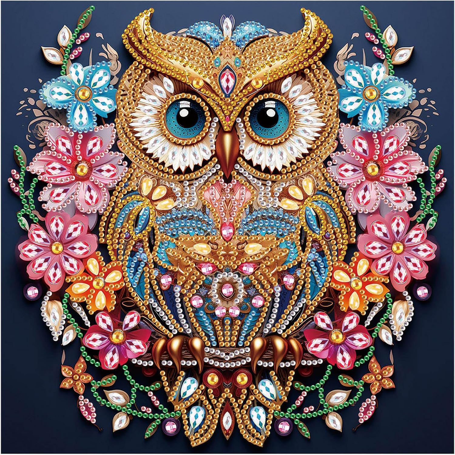 Amazon.com: Sanjee 5D Special Shape Diamond Art Kits for Beginners, Owl ...