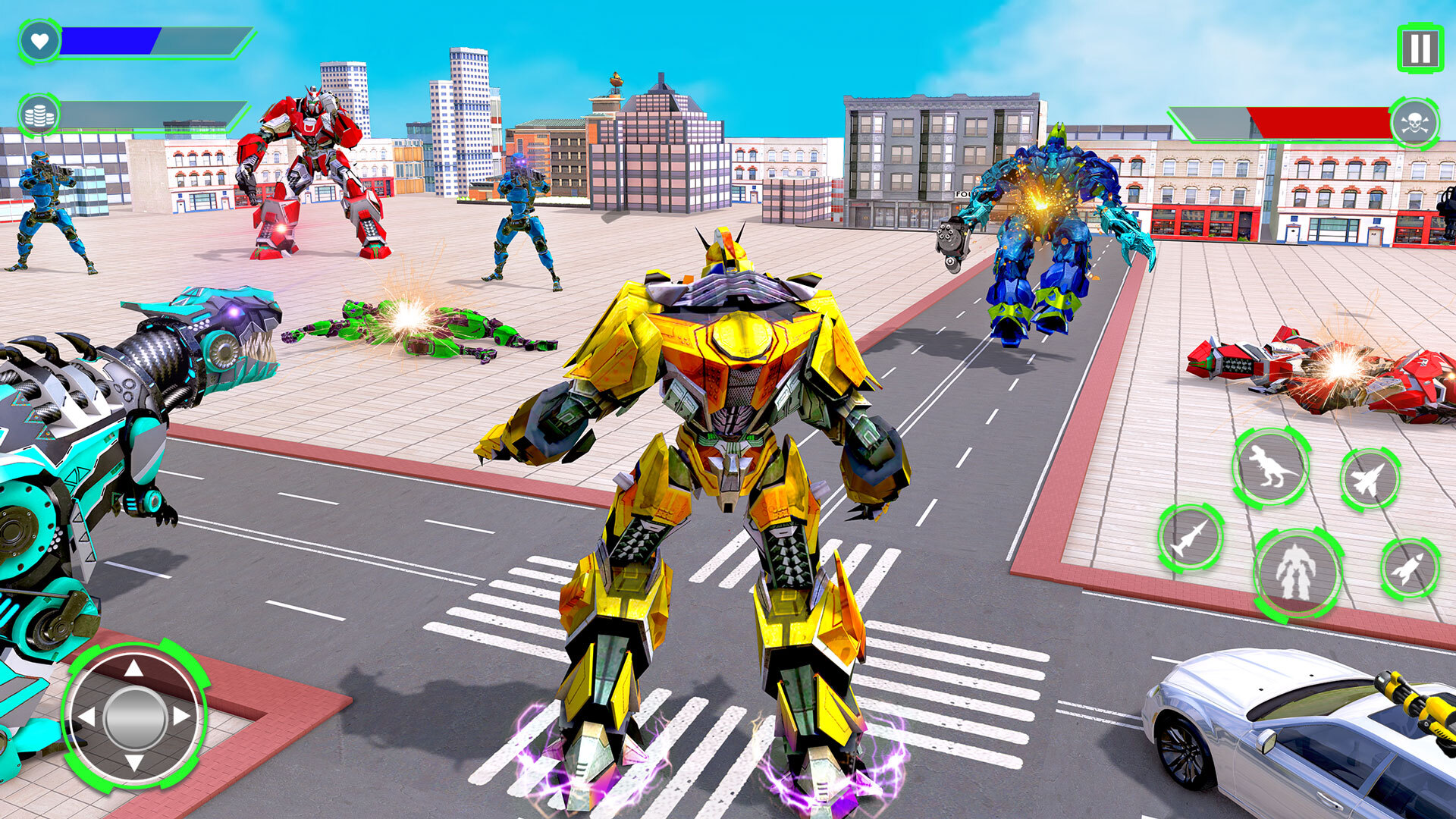 Open World Air Jet Multi Robot Fighting Games - Futuristic Mech Robots ...