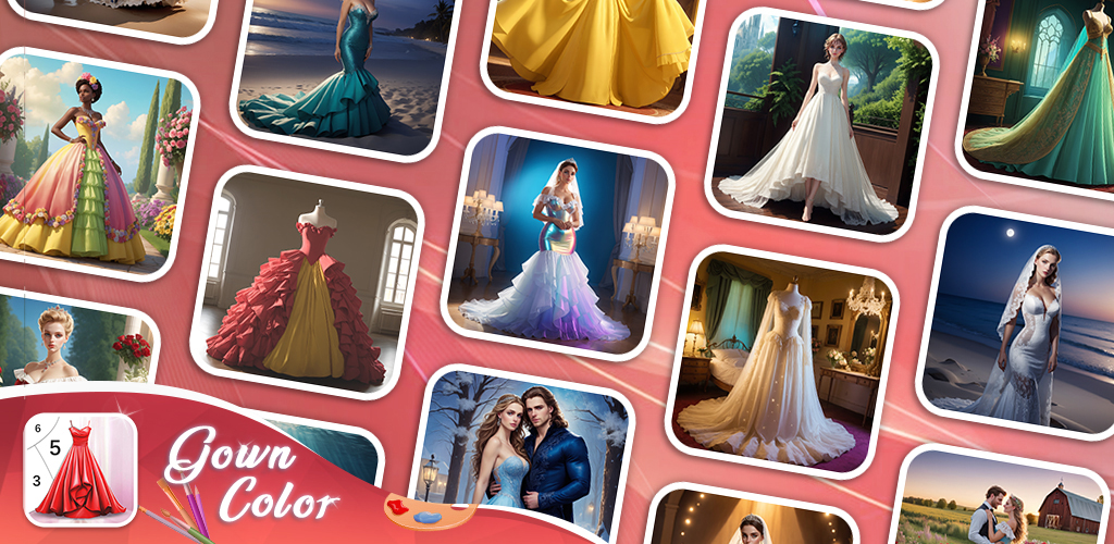 Gown Color by Number Book - App on Amazon Appstore
