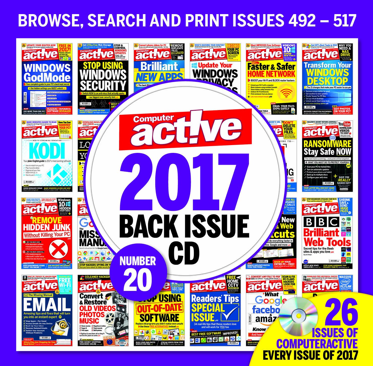 ComputerActive Back Issue CD 2017 all 26 issues : ComputerActive ...