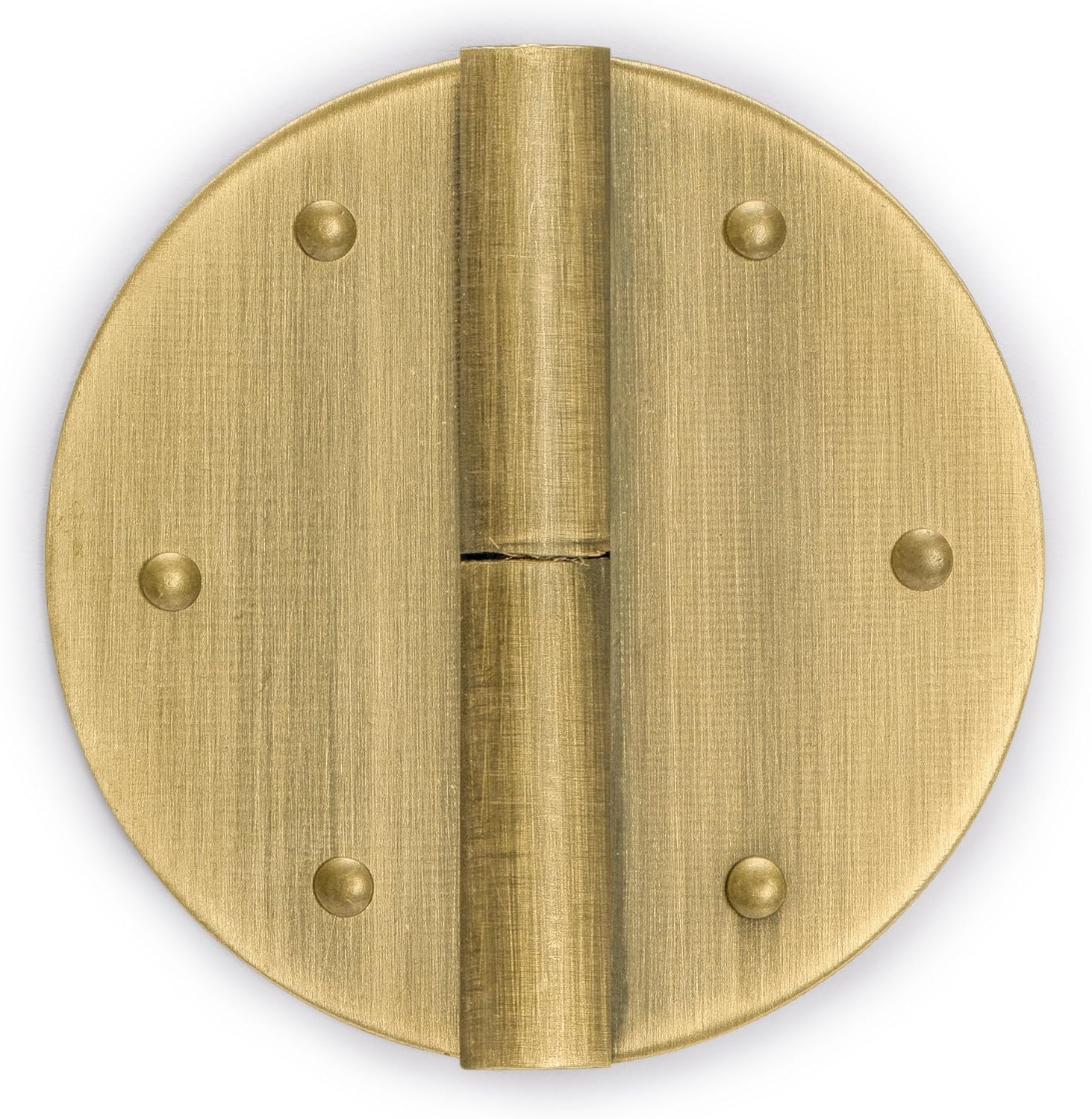 Hardware Philosophy Round Circle Brass Hinges Hardware 2" - Set of 2 ...