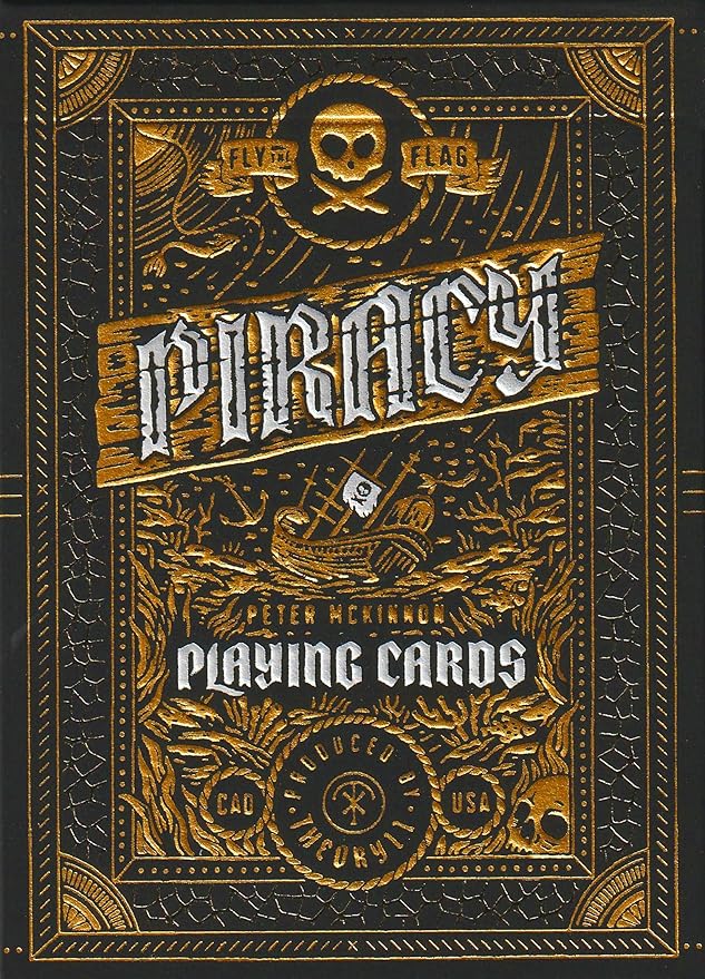 theory11 Piracy Premium Luxury Playing Cards, Poker Size Standard Index ...