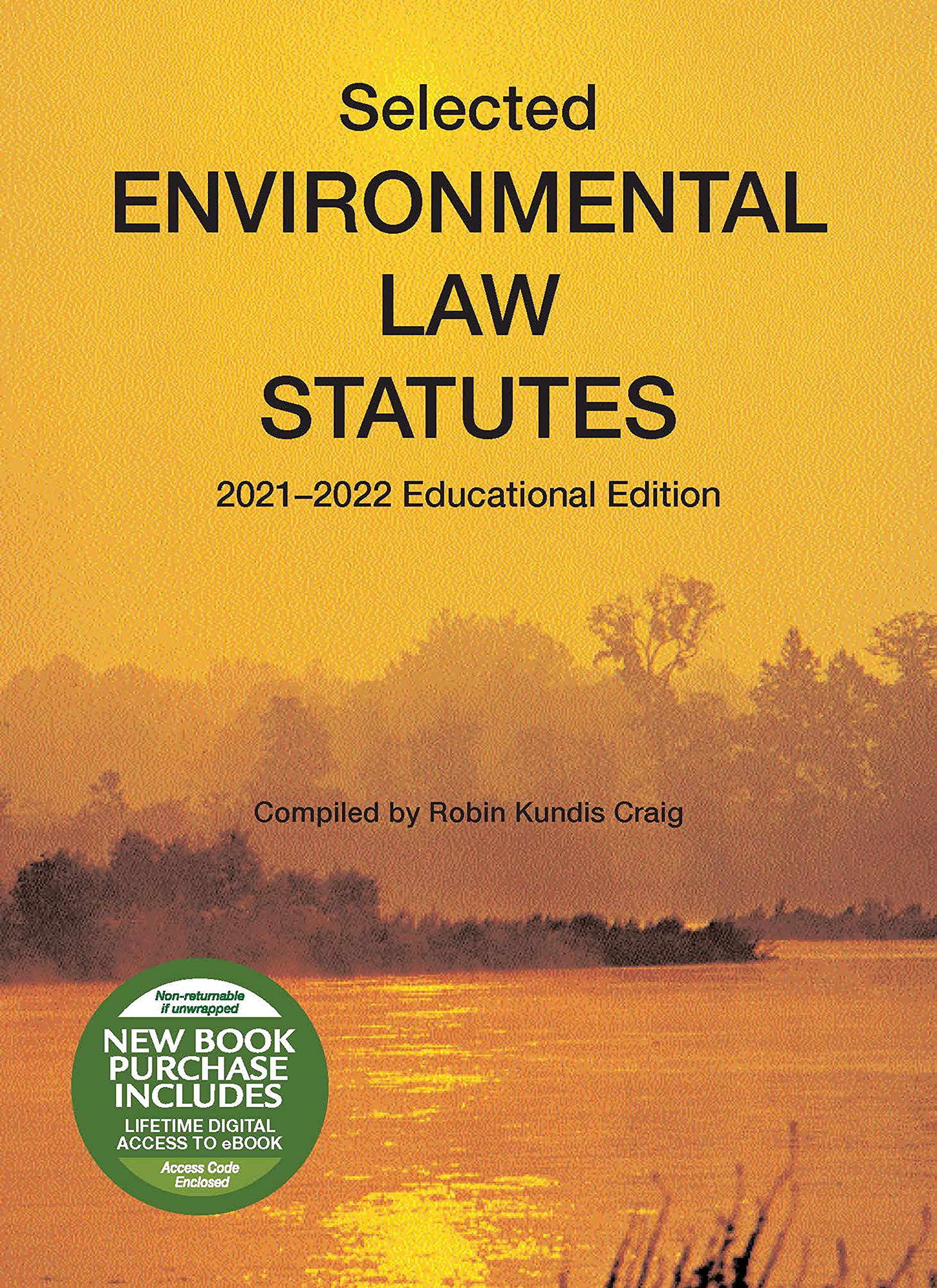 Amazon.com: Selected Environmental Law Statutes, 2021-2022 Educational ...