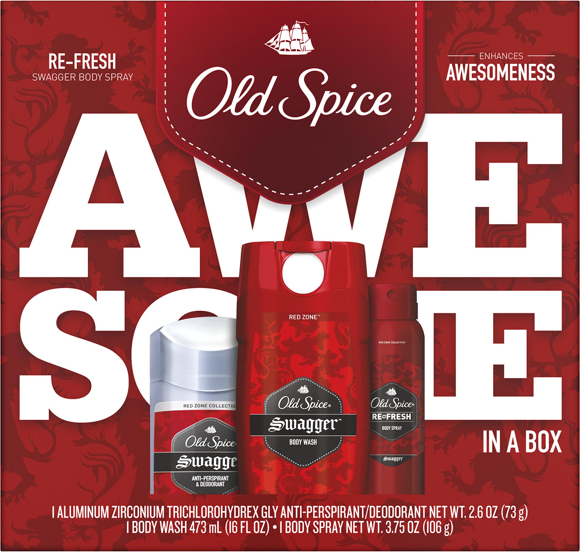 Amazon.com : Old Spice Swagger Antiperspirant and Deodorant + Wash ...