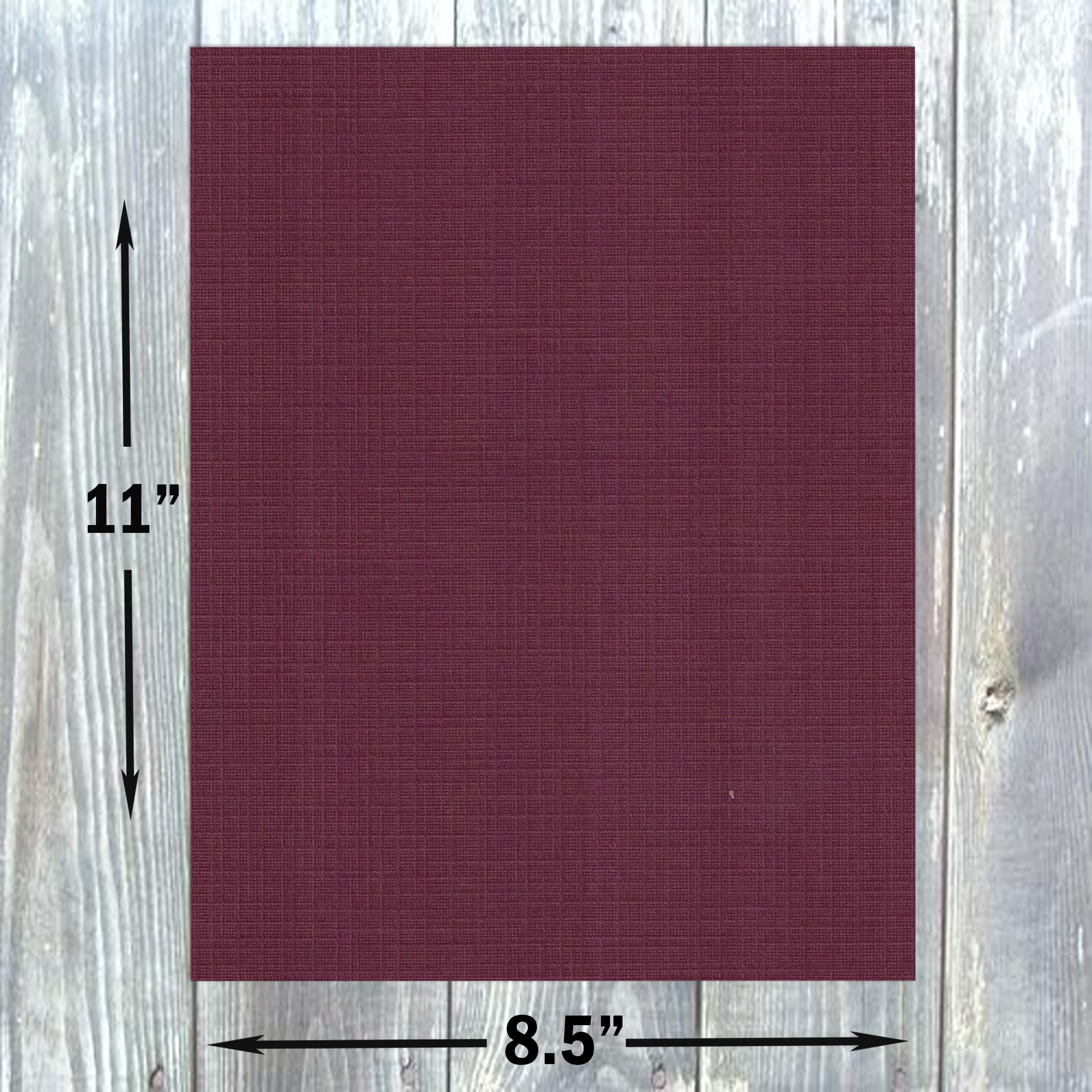 Snapklik.com : Colored Cardstock Paper 8.5x11 Linen Textured Color Card ...