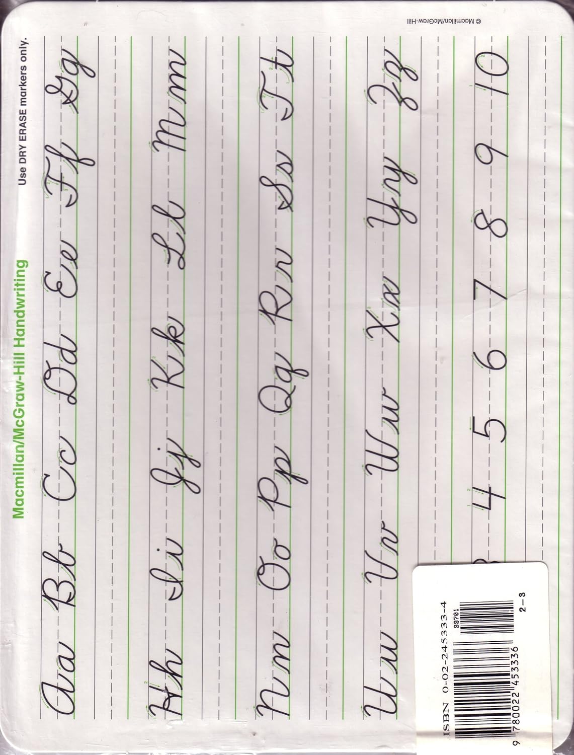 Cursive Handwriting Board, Gr 2-3: unknown author: 9780022453336 ...