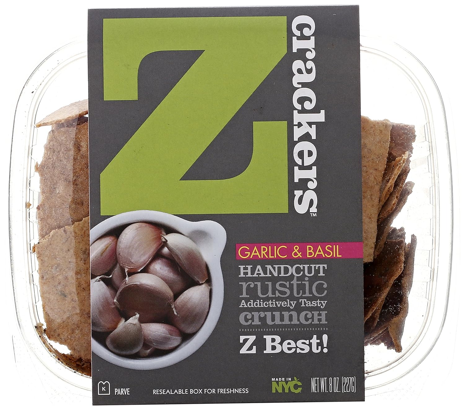 Amazon.com: Z Crackers, Garlic and Basil, 8 0z