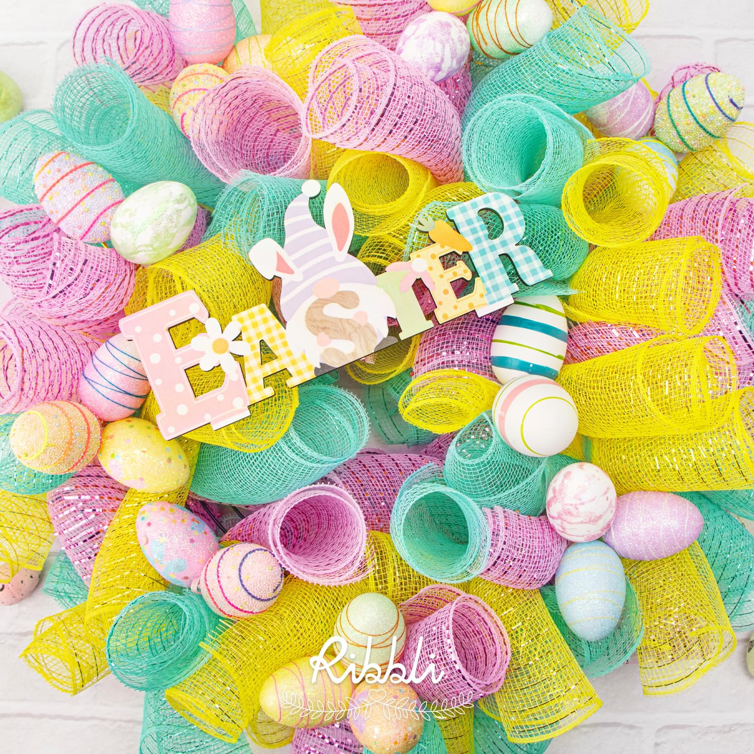 Snapklik.com : Ribbli Light Pink Metallic Mesh Ribbon, Light Pink Mesh ...