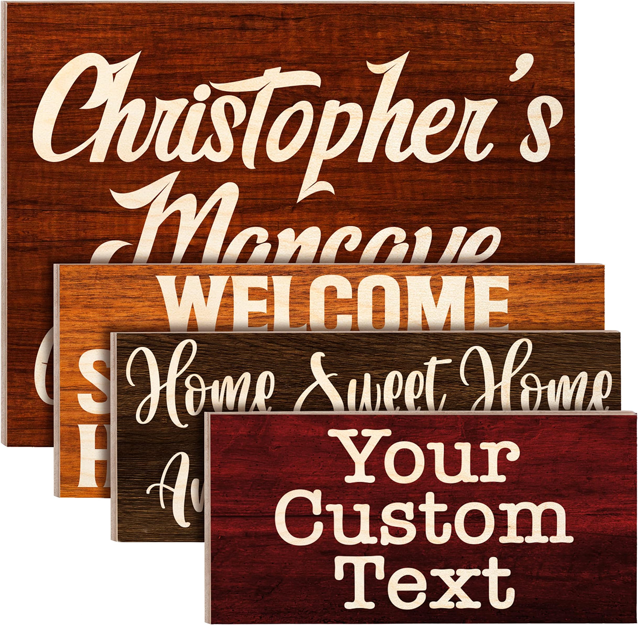 Amazon.com : People Personalized Wood Signs for Home Decor Gifts ...