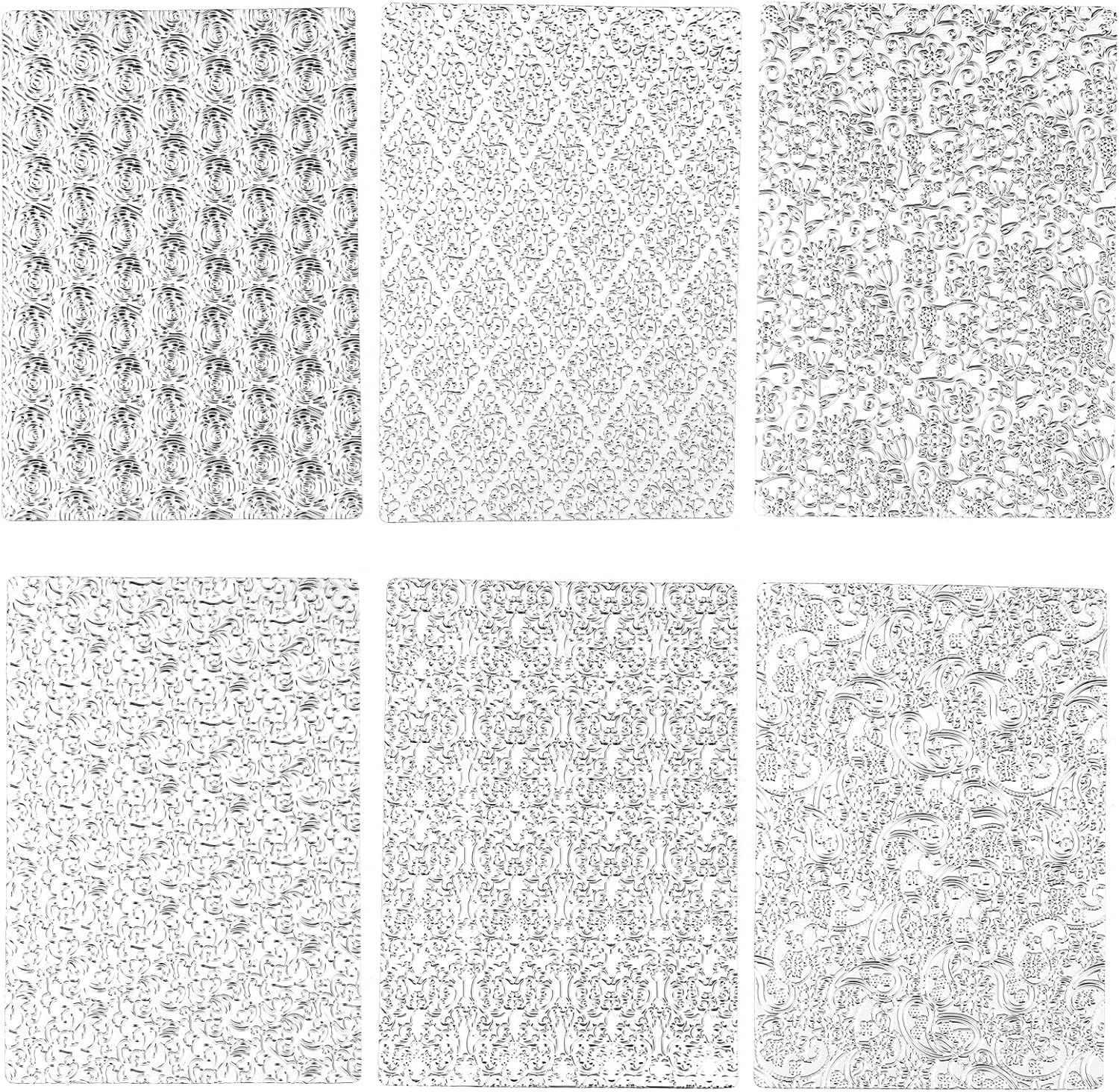 Amazon.com: 6 Pack Fondant Texture Mats, Tire Tread Track Wood Grain ...