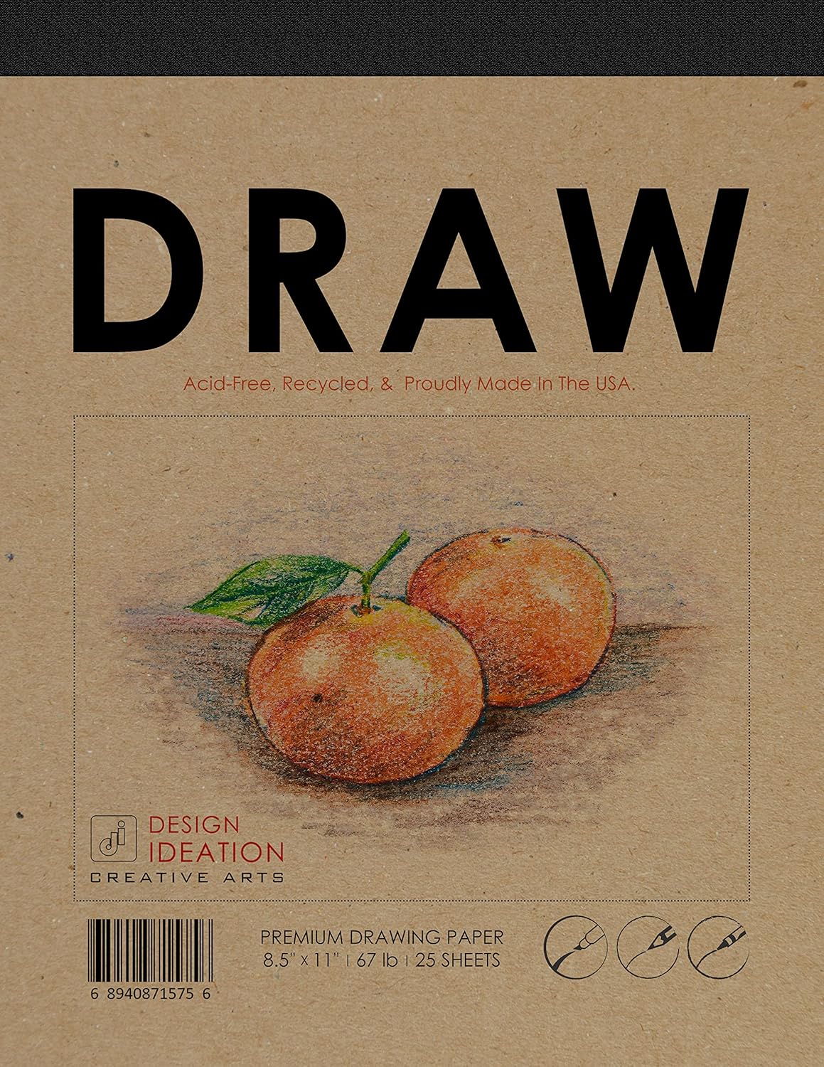 (1 Pad) - Premium Paper Drawing Pad for Pencil, Ink, and Marker. Great ...