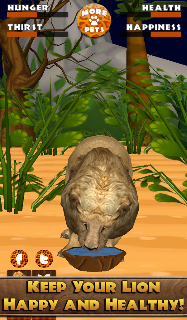 Virtual Pet Lion - App on Amazon Appstore