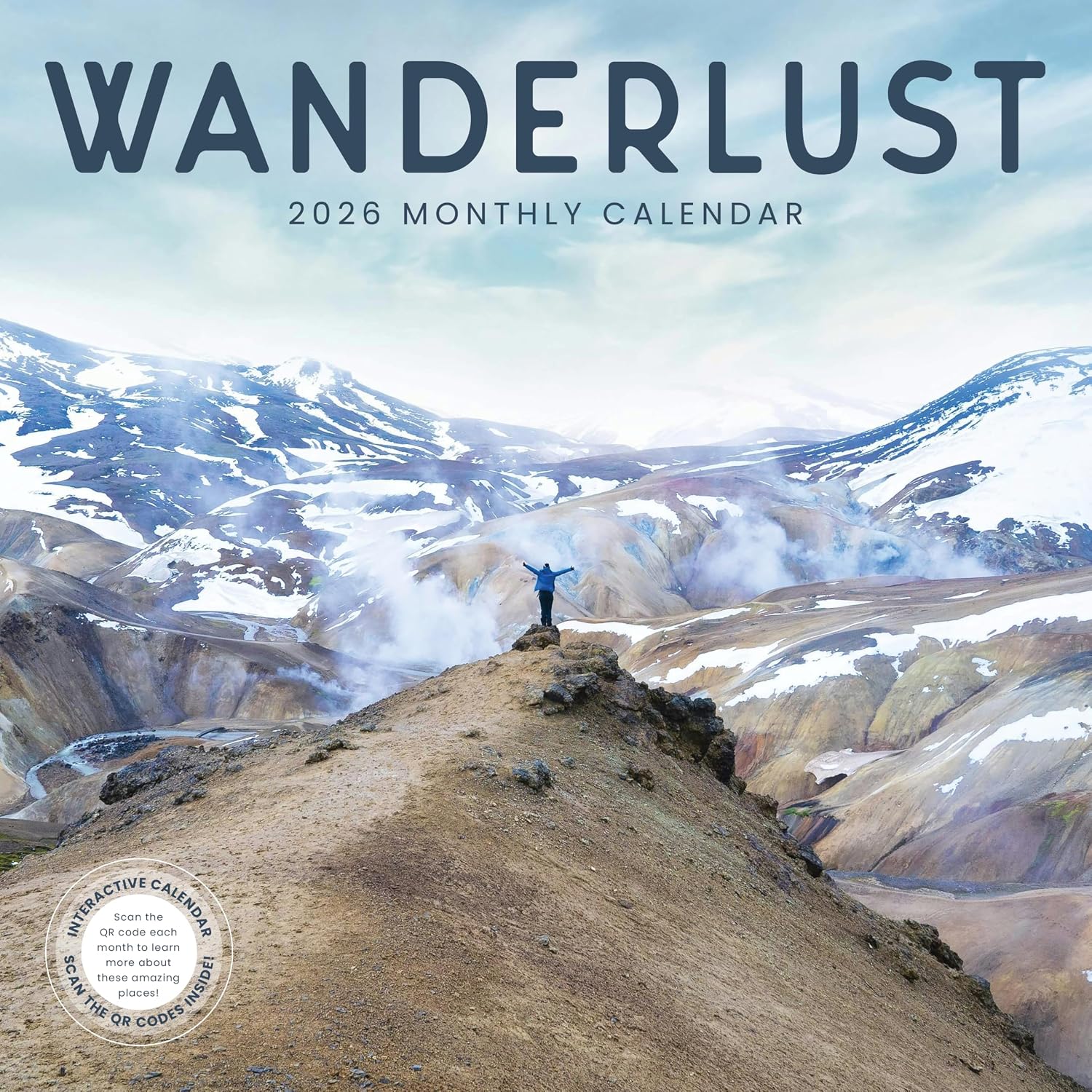 Wanderlust Calendar 2026 | Adventure Travel Wall Calendar 12 Month | 12 ...