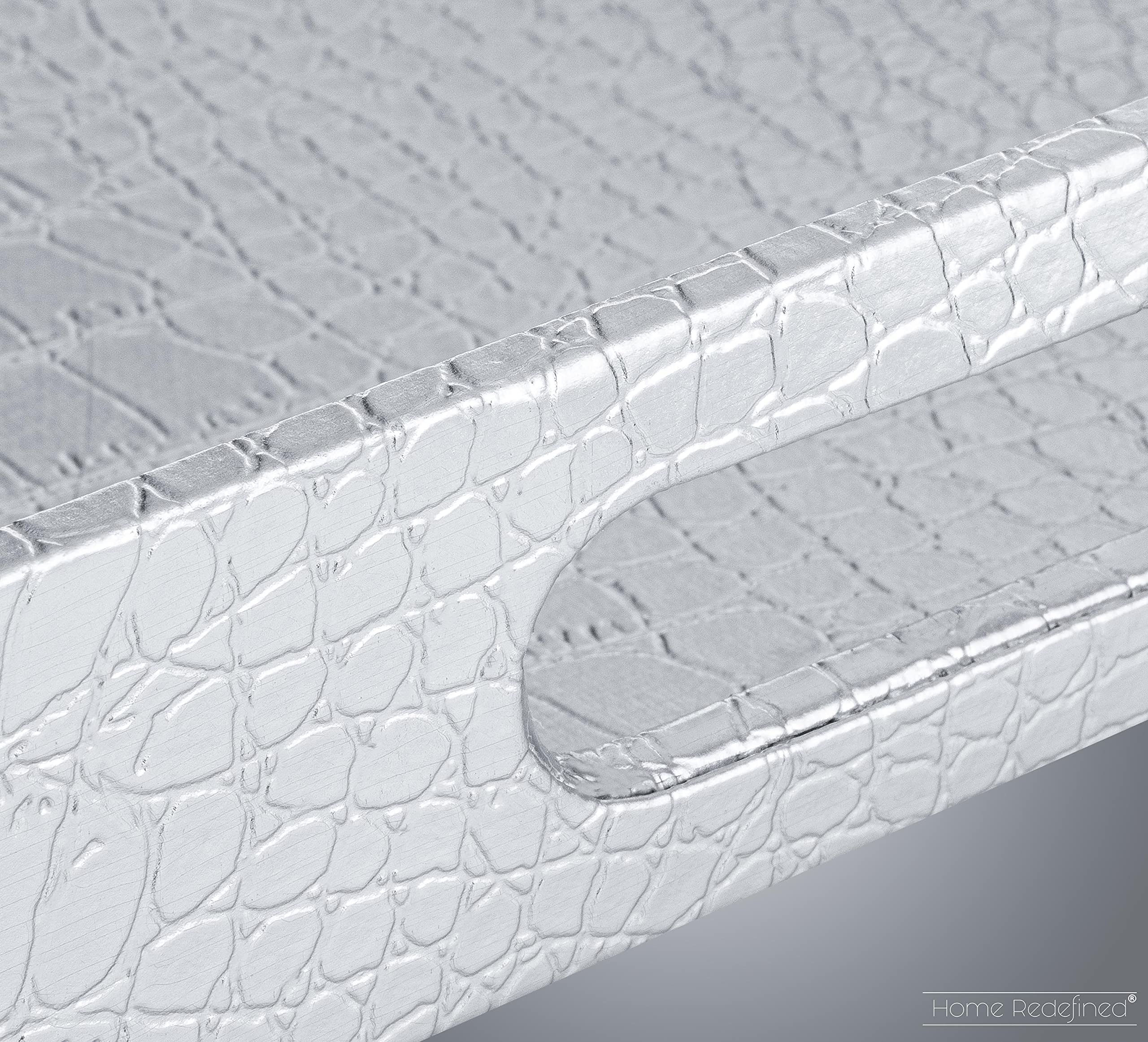 Snapklik.com : Home Redefined 18x12 Rectangle Alligator Faux Leather ...