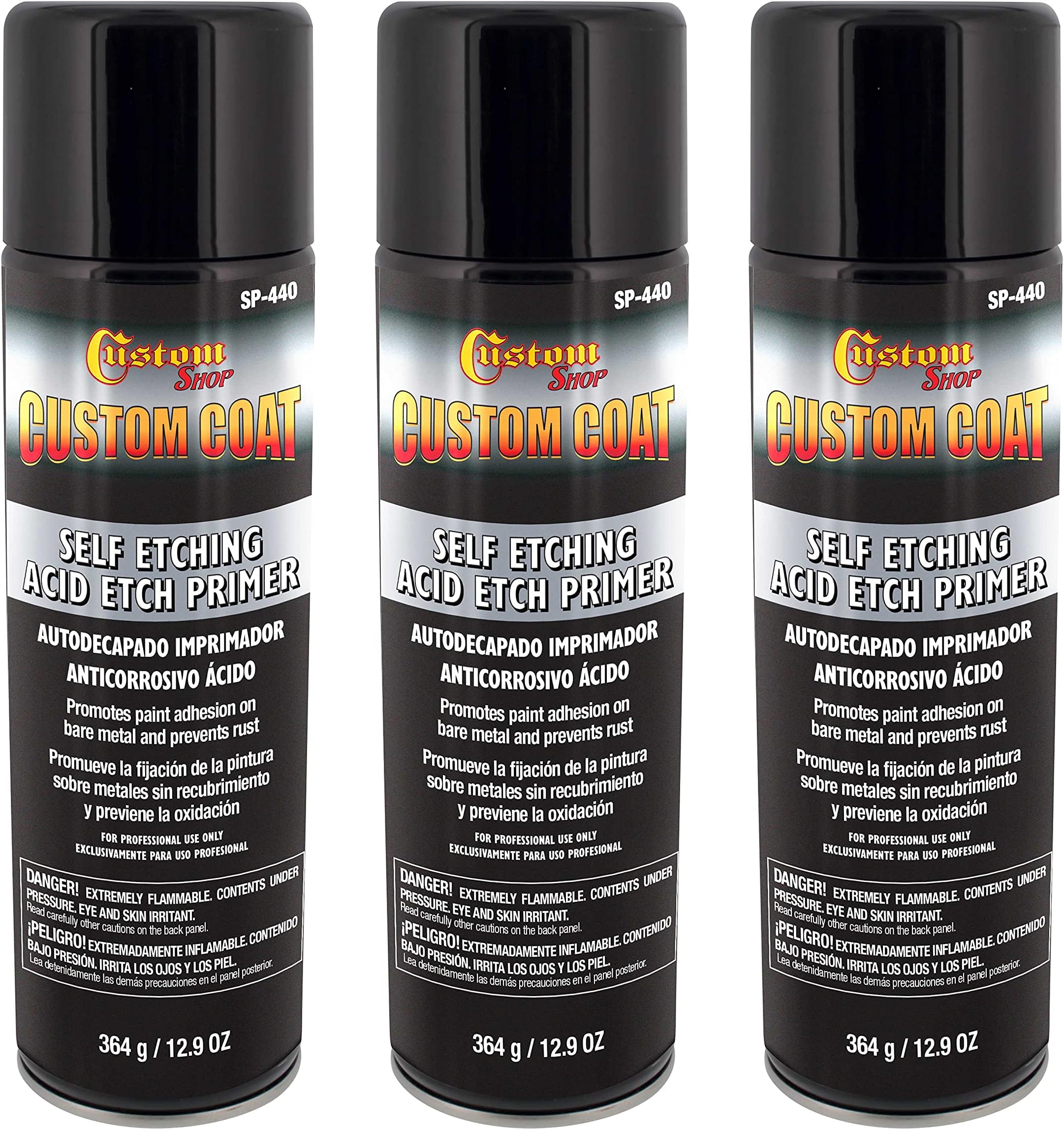 Amazon.com: Custom Shop Self Etching Primer Spray - 12.9oz Gray Acid ...