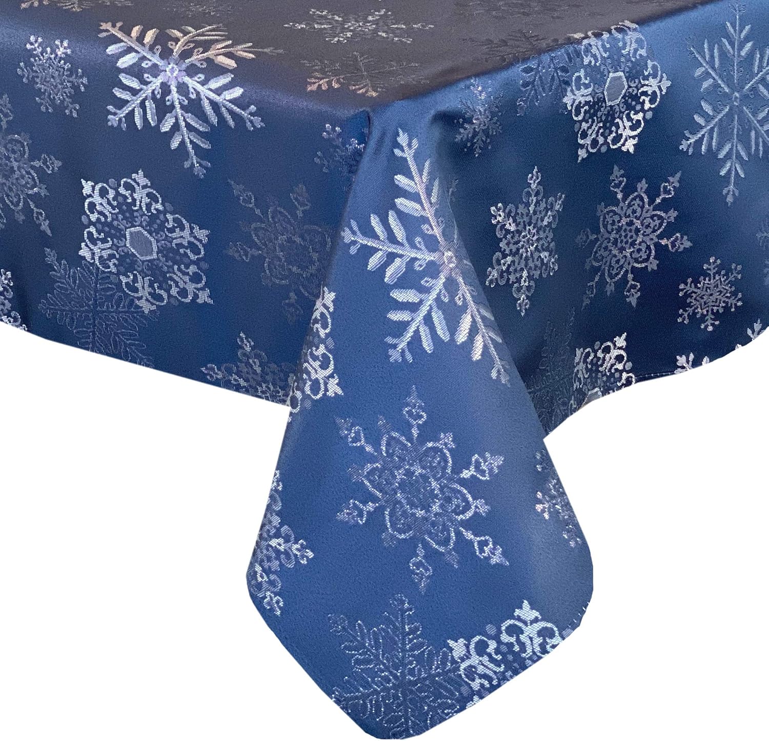 Amazon.com: Newbridge Fancy Metallic Snowflake Christmas No-Iron Soil ...
