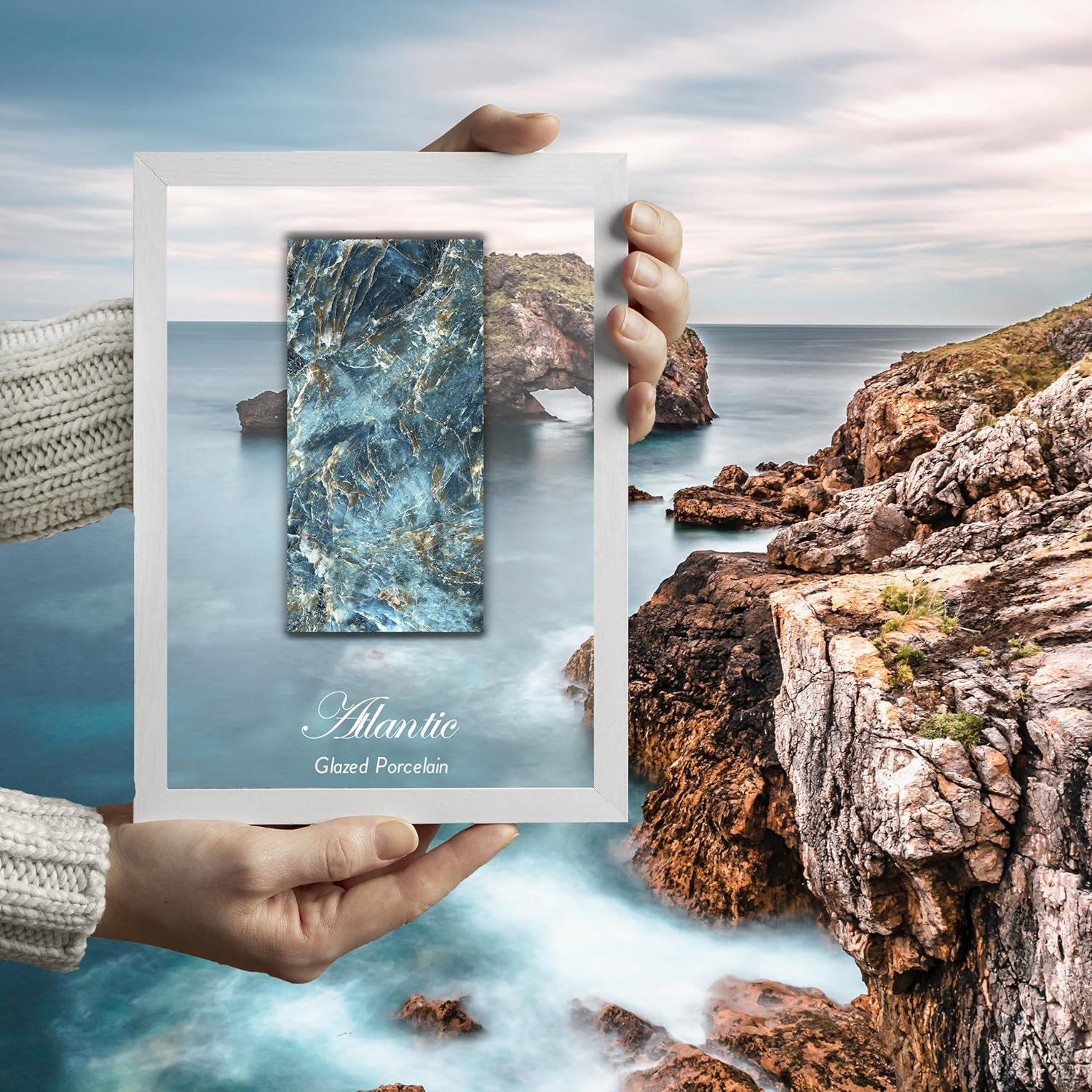 24"x48" -Porcelain Tile (Pallet 34 Boxes), The Atlantic Ocean Colors of ...