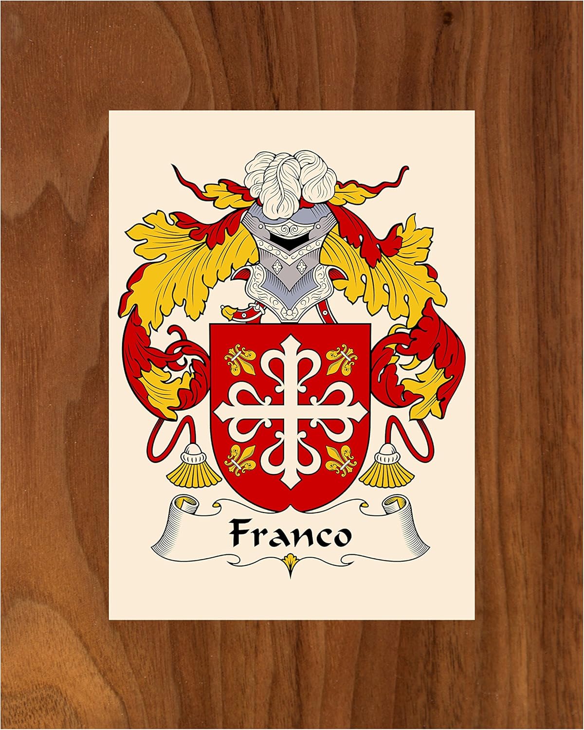 Amazon.com: Carpe Diem Designs Franco Coat of Arms/Franco Family Crest ...