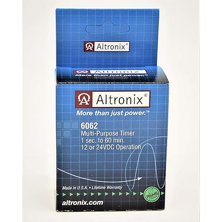 Altronix 6062 Multi-Function Timer - 12VDC or 24VDC operation, SPDT ...