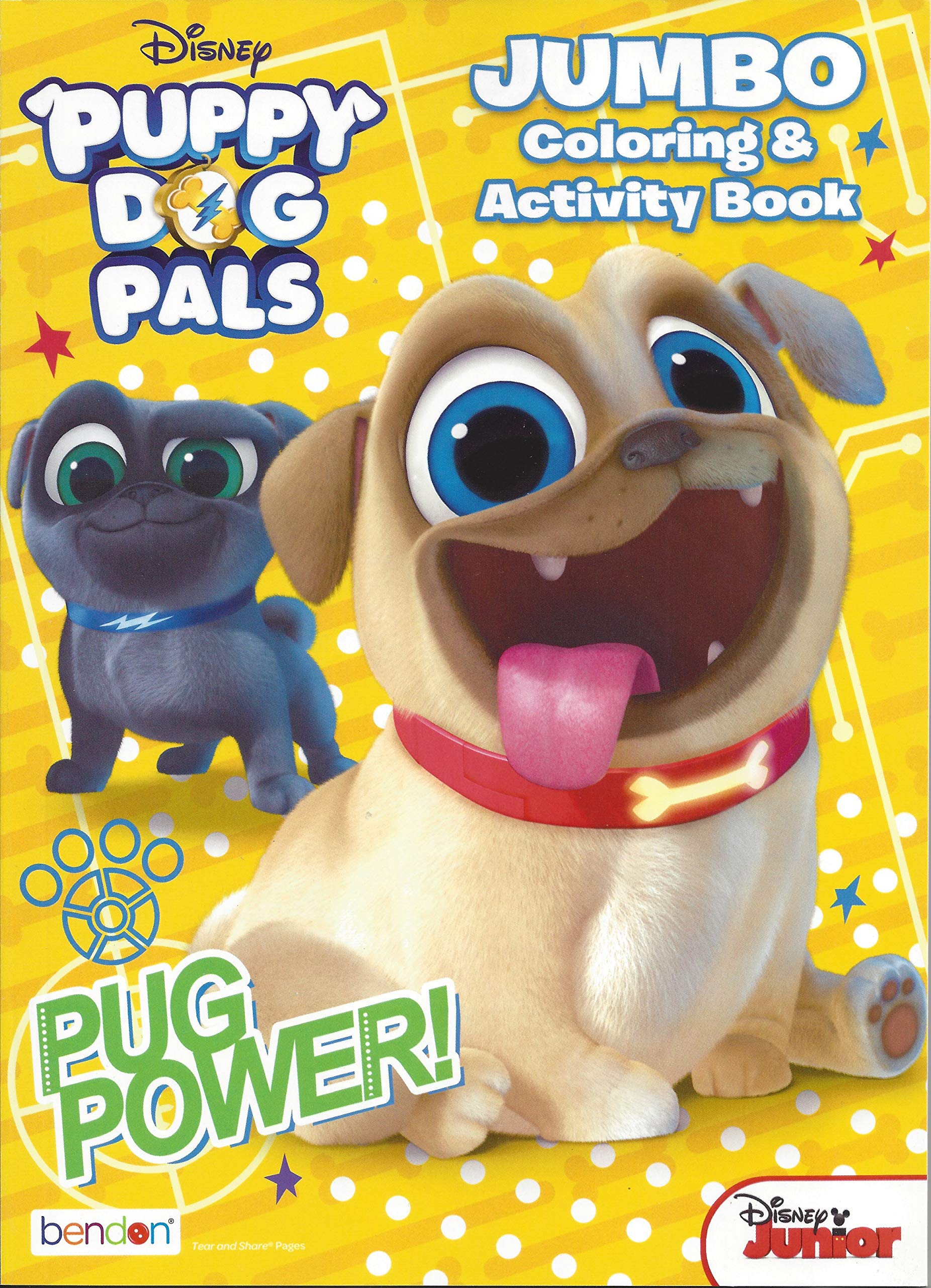 Coloring Puppy Dog Pals NEW, DISNEY PUPPY DOG PALS JUMBO COLORING AND