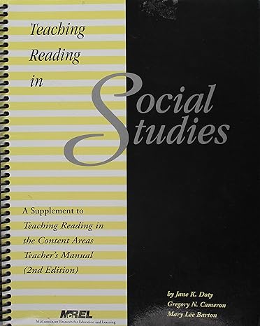 Teaching Reading in Social Studies. A Supplement t: Amazon.co.uk: Books