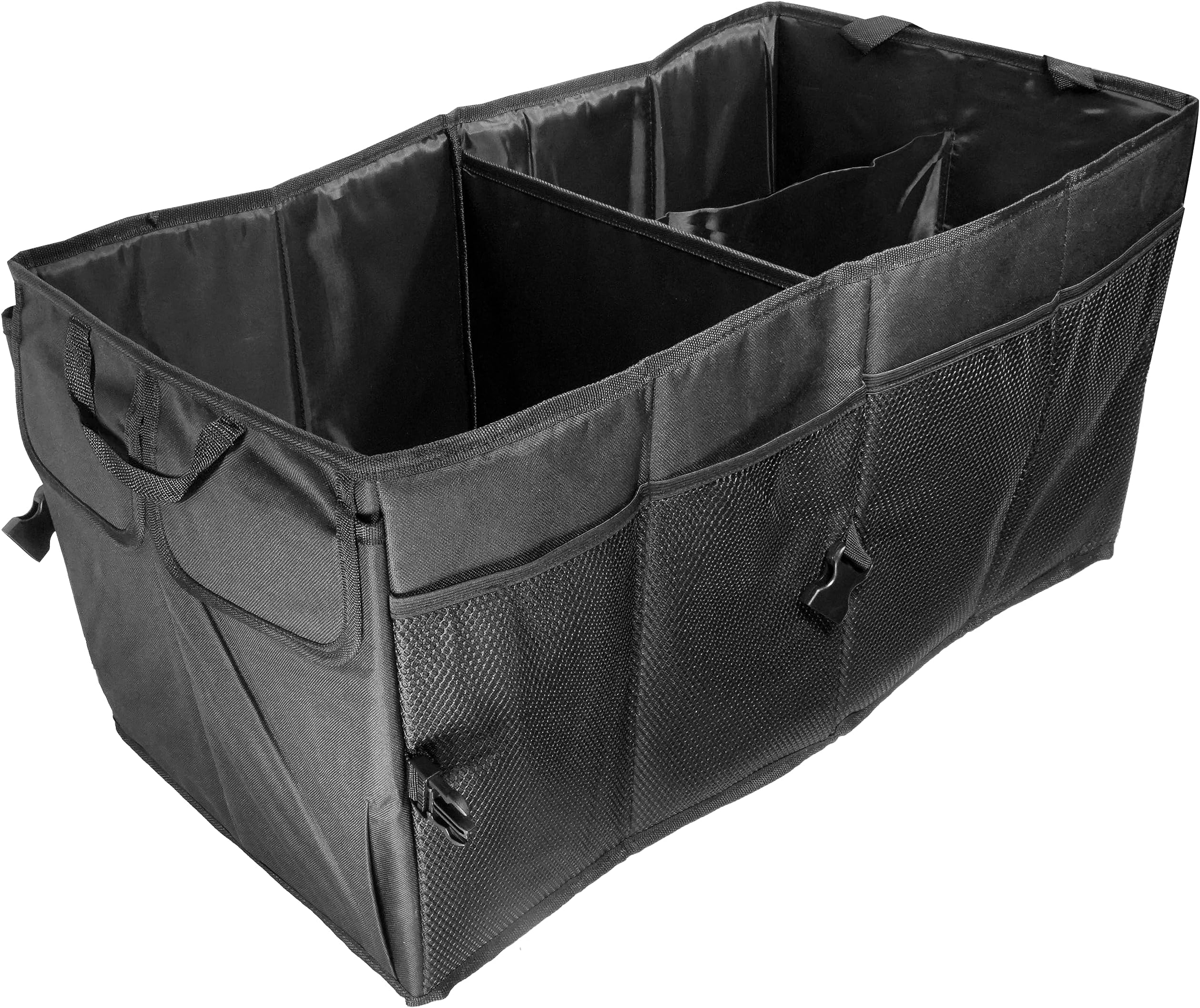 Amazon.com: VViViD Heavy-Duty Black Nylon Car Trunk Storage Organizer ...