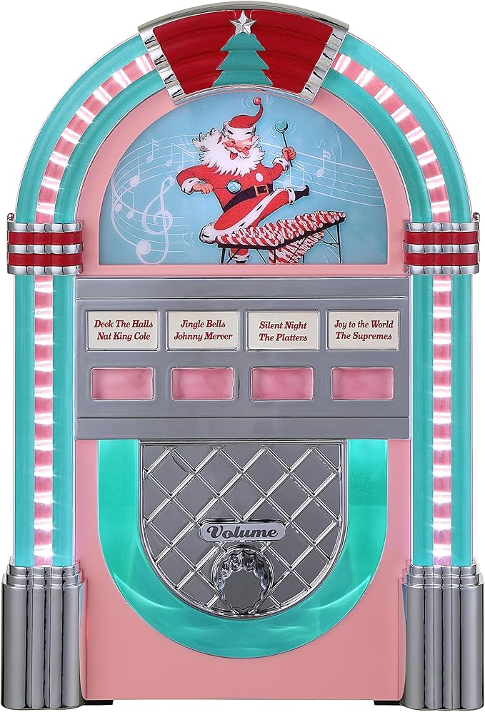 Amazon.com: Mr. Christmas Vintage Jukebox - Pink : Home & Kitchen