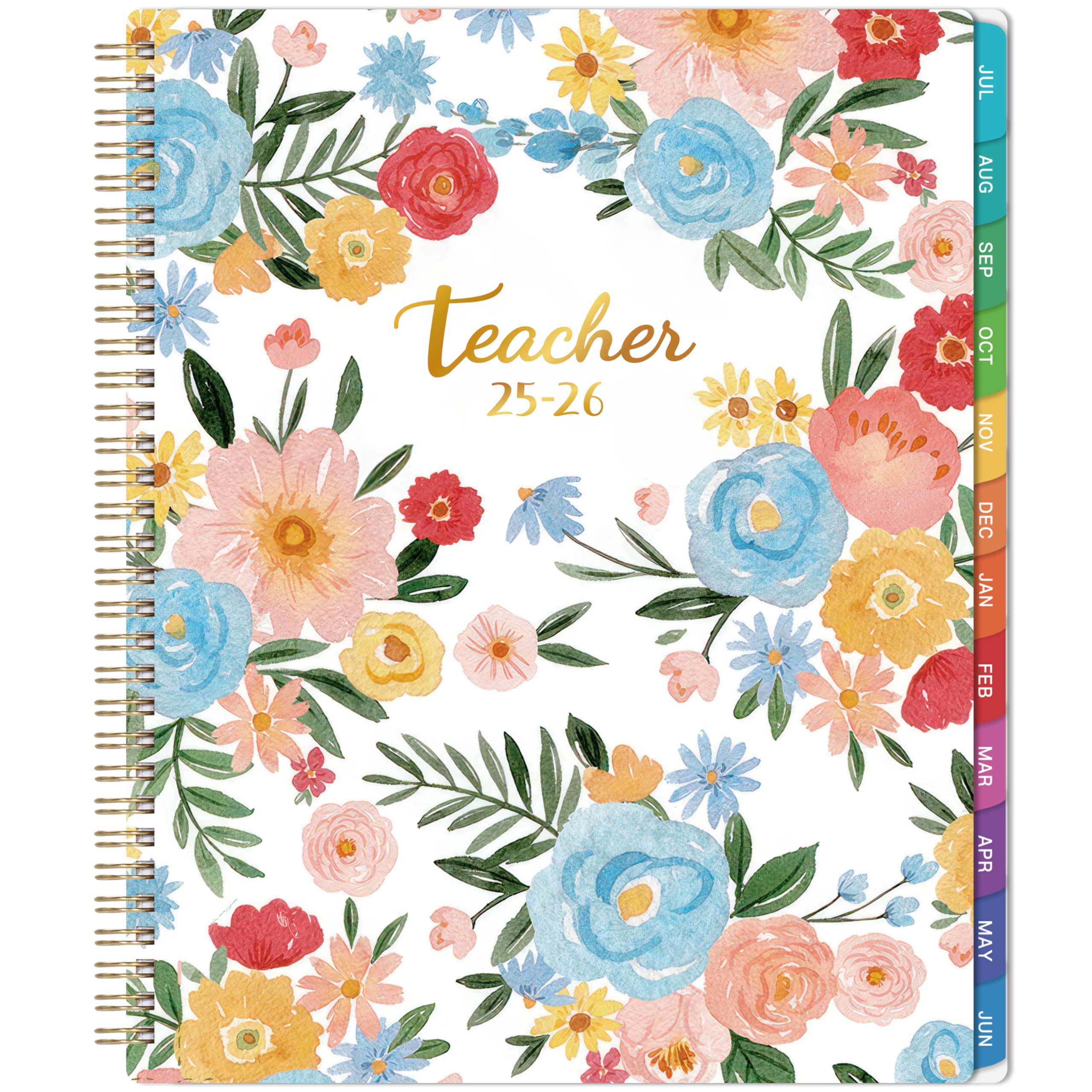Snapklik.com : Teacher Planner 2025-2026, July 2025 - June 2026, 8.5" X ...