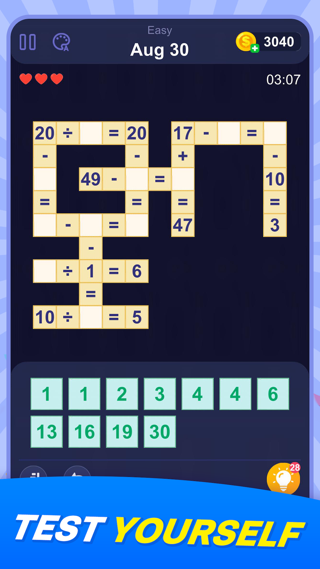 Number Puzzle - Cross Math - App on Amazon Appstore