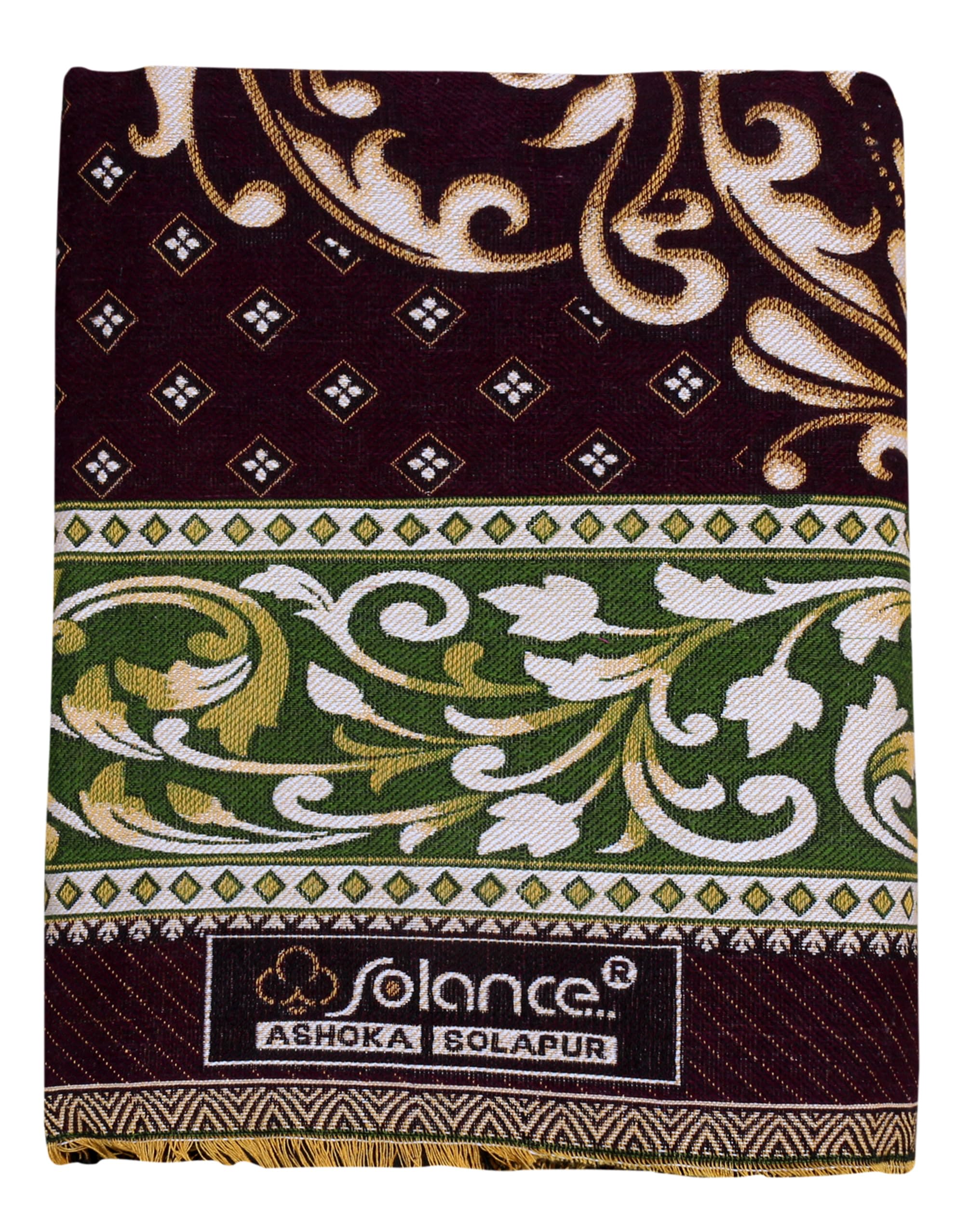 Buy Mandhania Cotton Royal King Size Solapuri Chaddar (7.5 X 9 ft ...