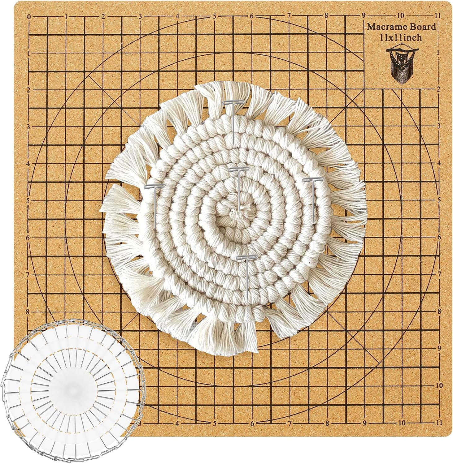 Amazon.com: Macrame Board for Braiding & Cording, Macramé Project Board ...
