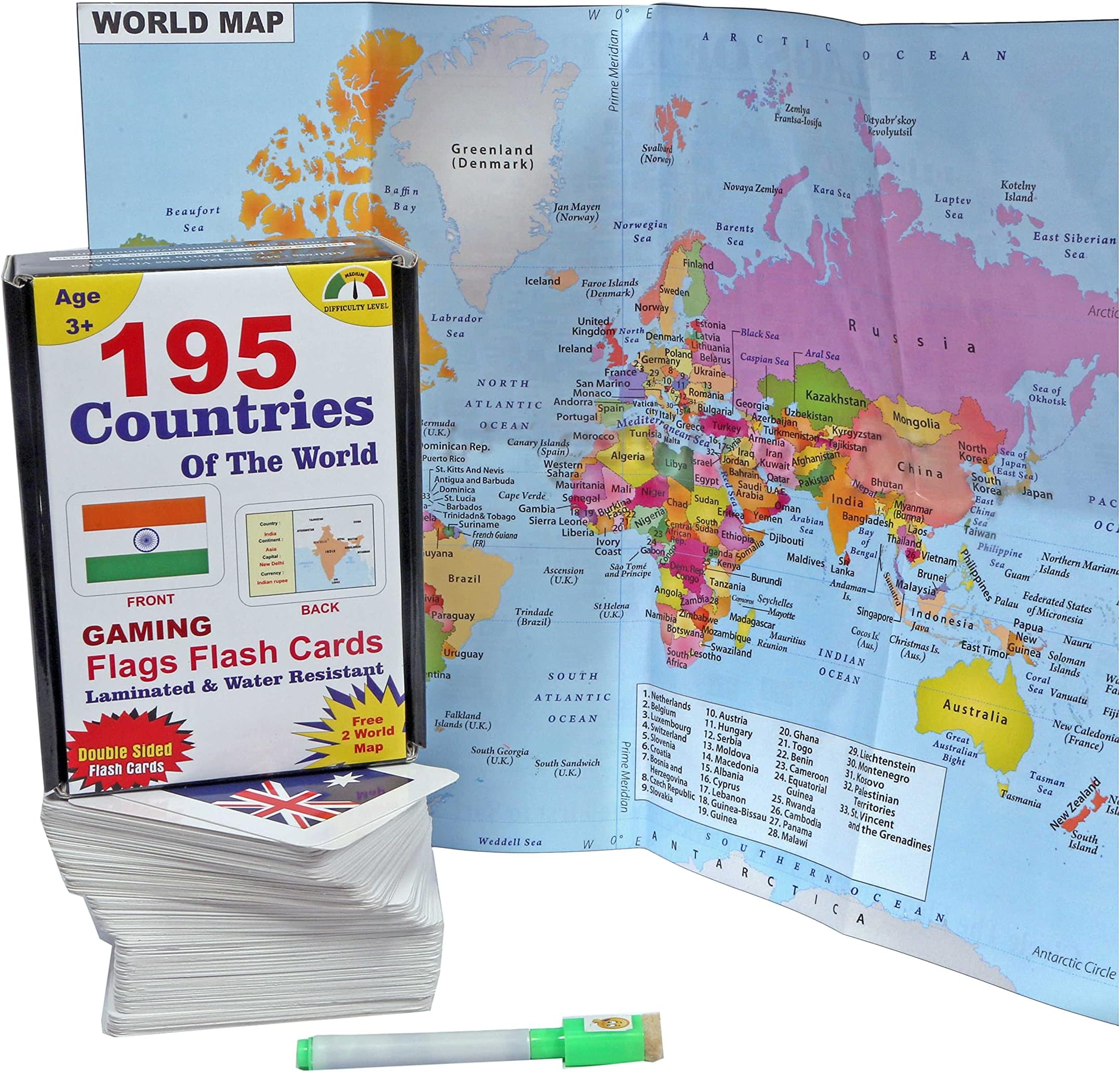 Buy Sharp Children Big Size Flags Flash Cards for Kids, Currency Flash ...