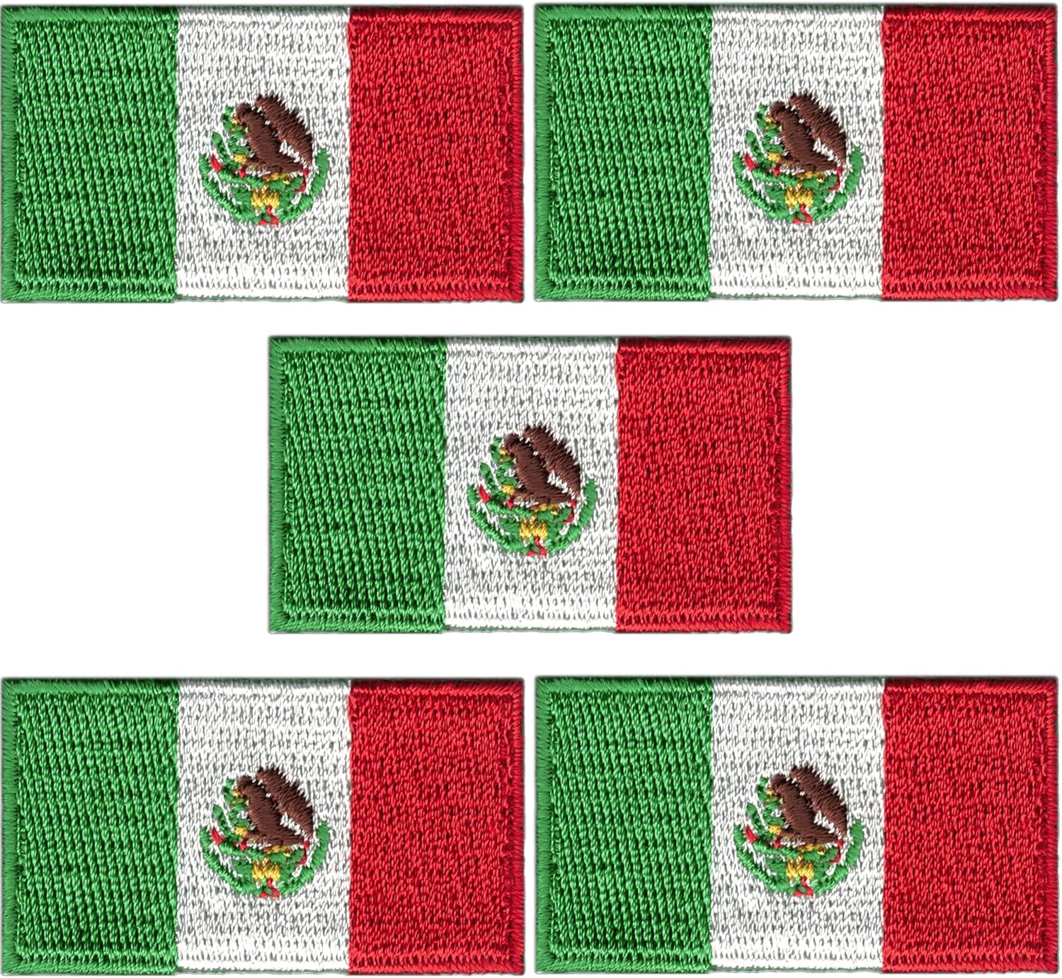 Amazon.com: Laughing Lizards Small Mexico Patch (5-Pack), Iron On ...