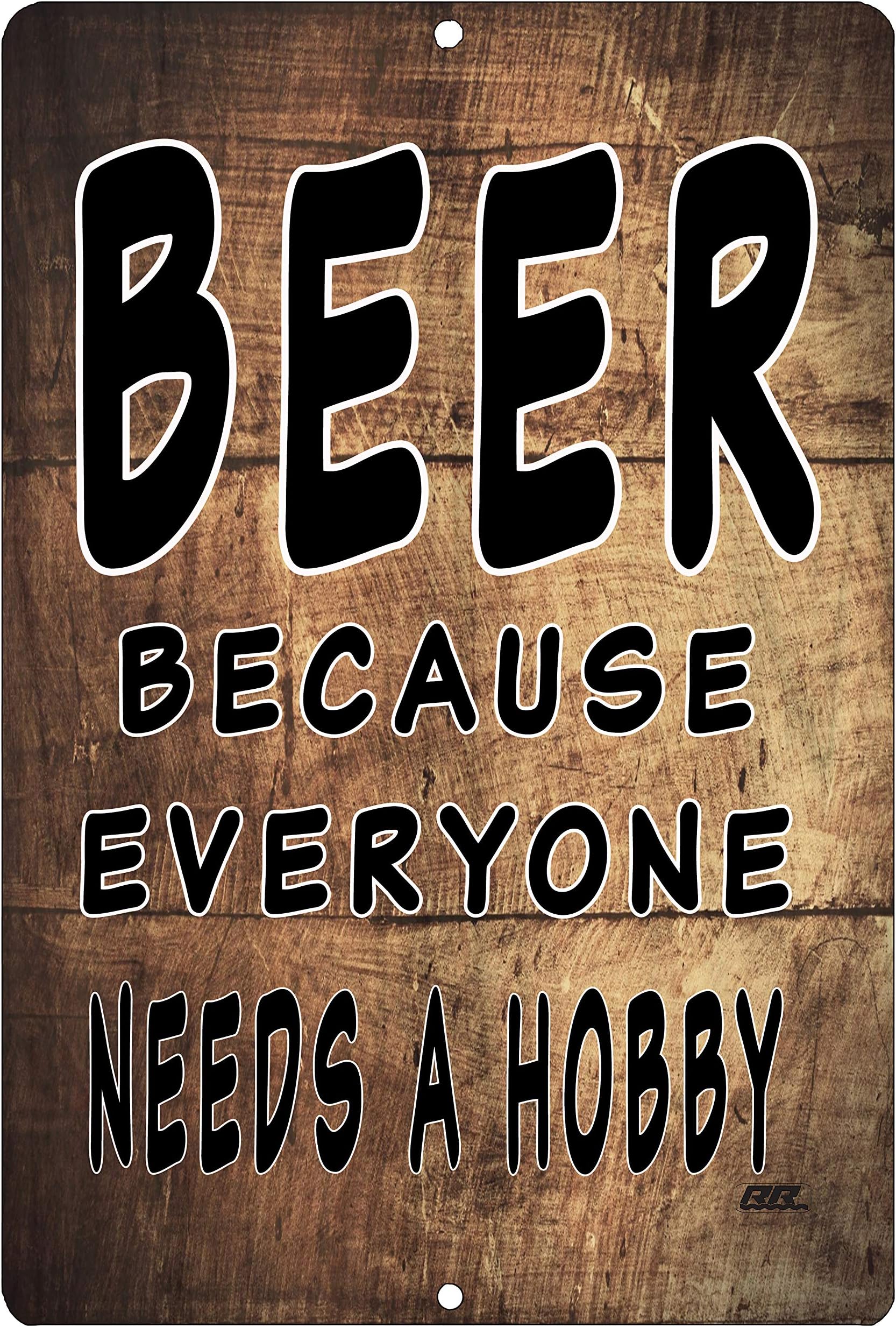 Amazon.com: Rogue River Tactical Funny Beer Alcohol Sign Metal Tin Home ...