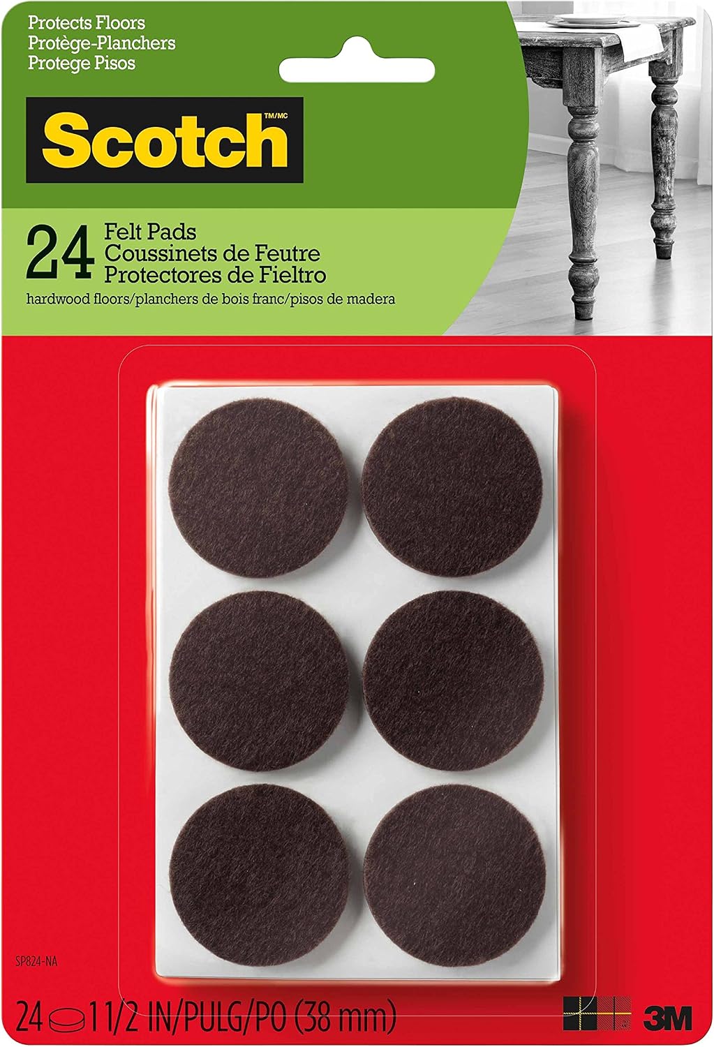 Scotch Mounting, Fastening & Surface Protection SP824-NA Scotch Felt ...