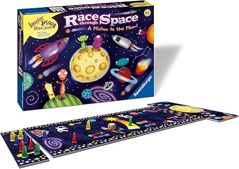 Amazon.com: Ravensburger Race Through Space Board Game for Ages 6 & Up ...