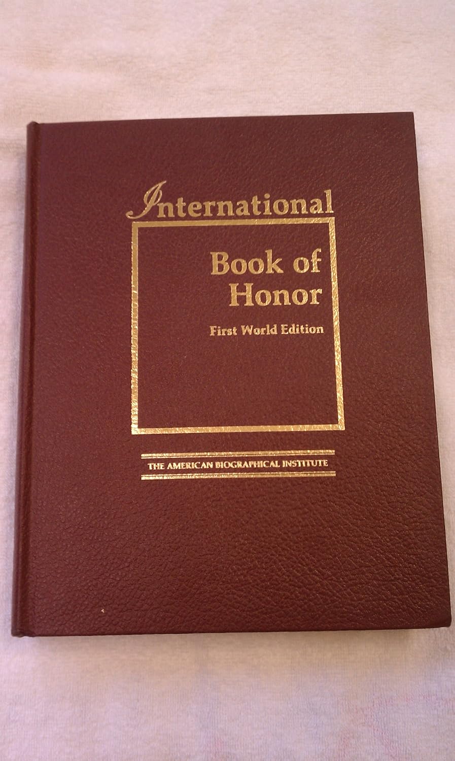 International book of honor: unknown author: 9780934544245: Amazon.com ...