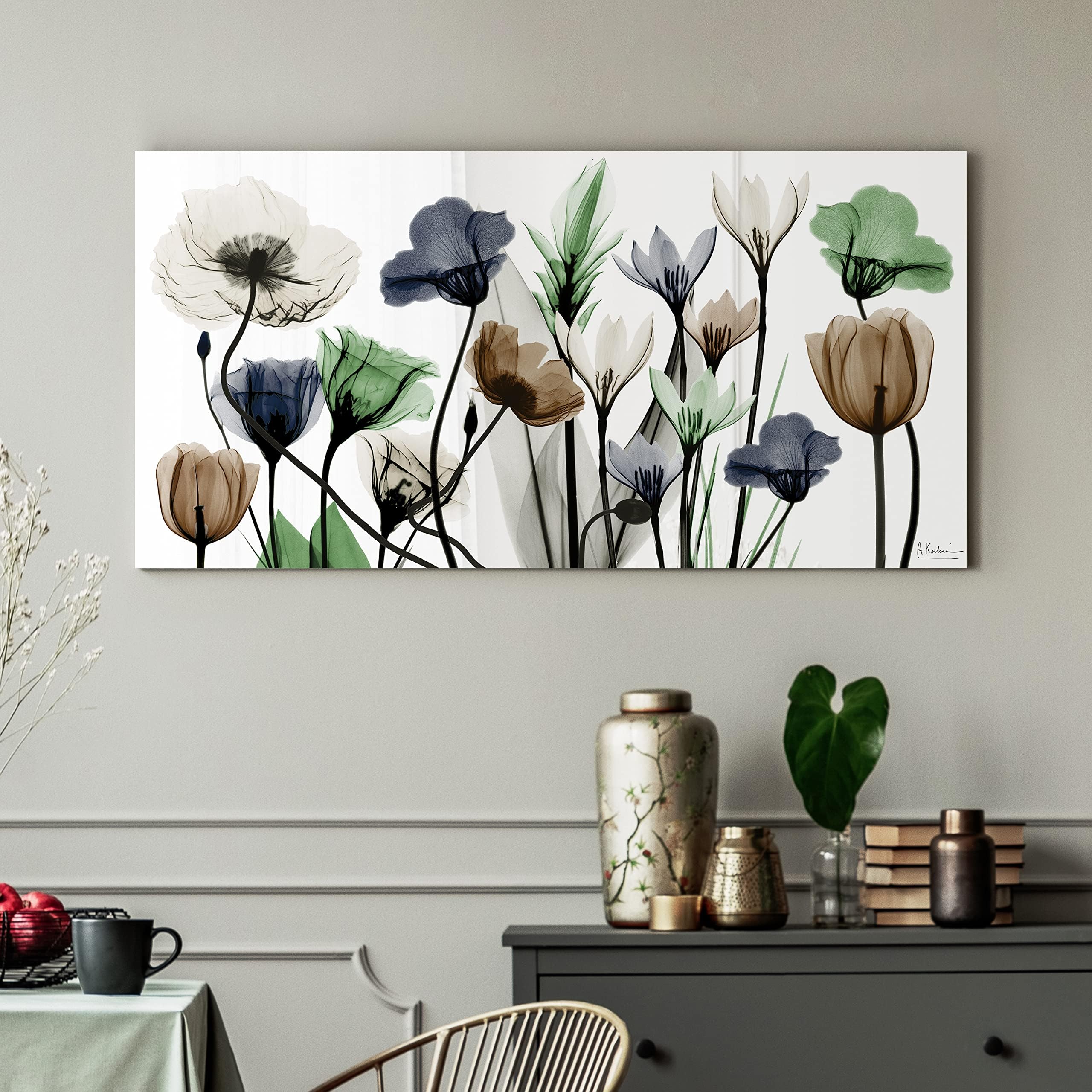 Amazon.com: Empire Art Direct Tidal Abstract 2 Frameless Free Floating ...