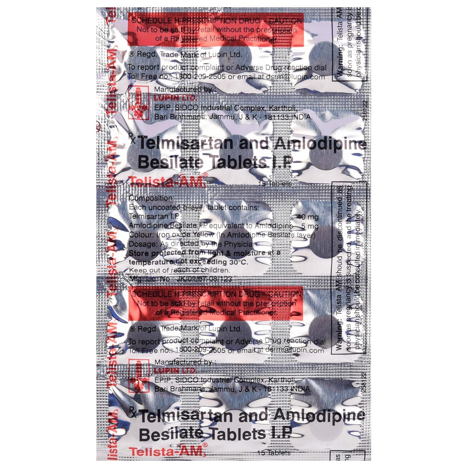 Telista-AM - Strip of 15 Tablets : Amazon.in: Health & Personal Care