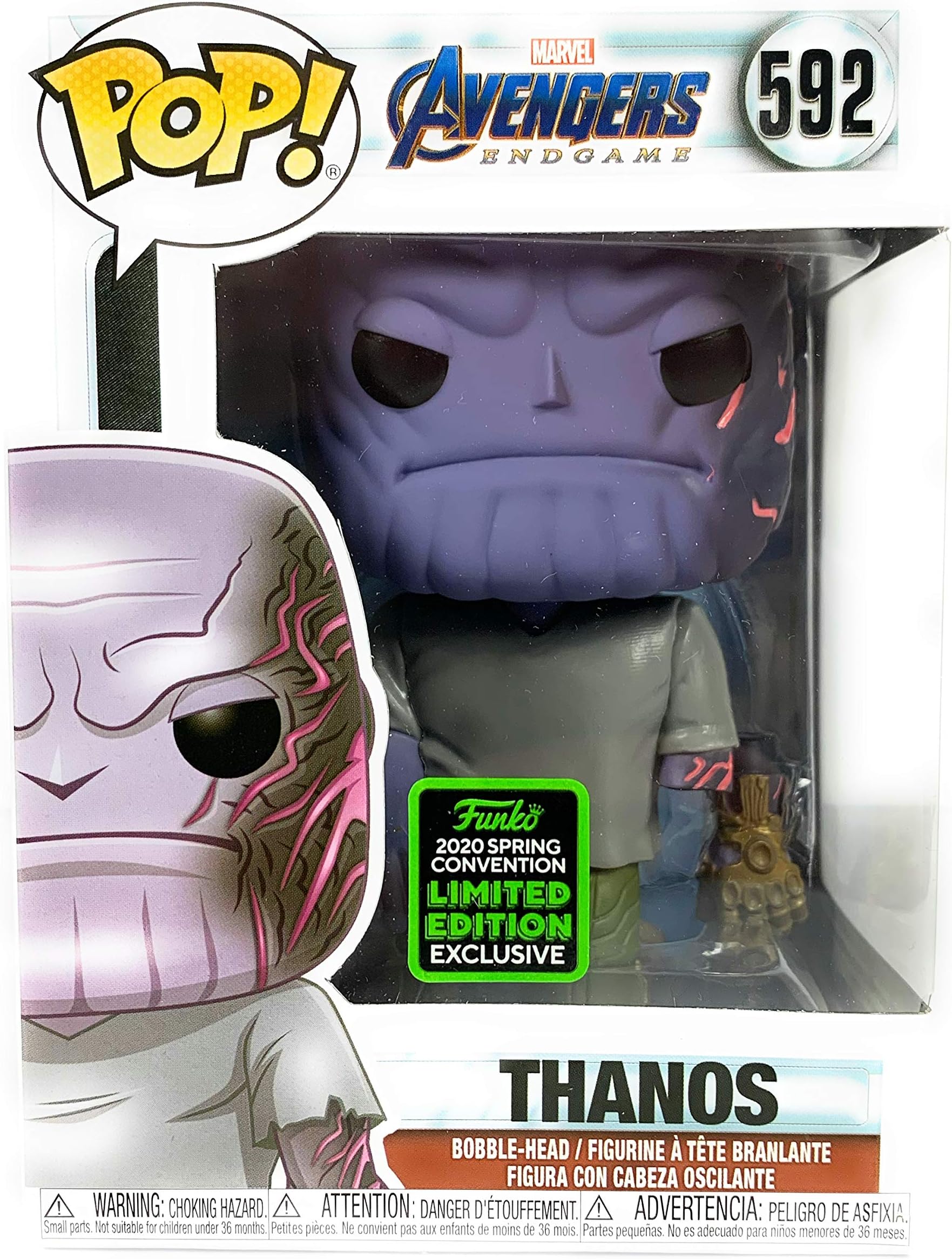 Funko FU45990 Avengers 4 Thanos with Magnet Arm Pop EC20 Vinyl Figure ...