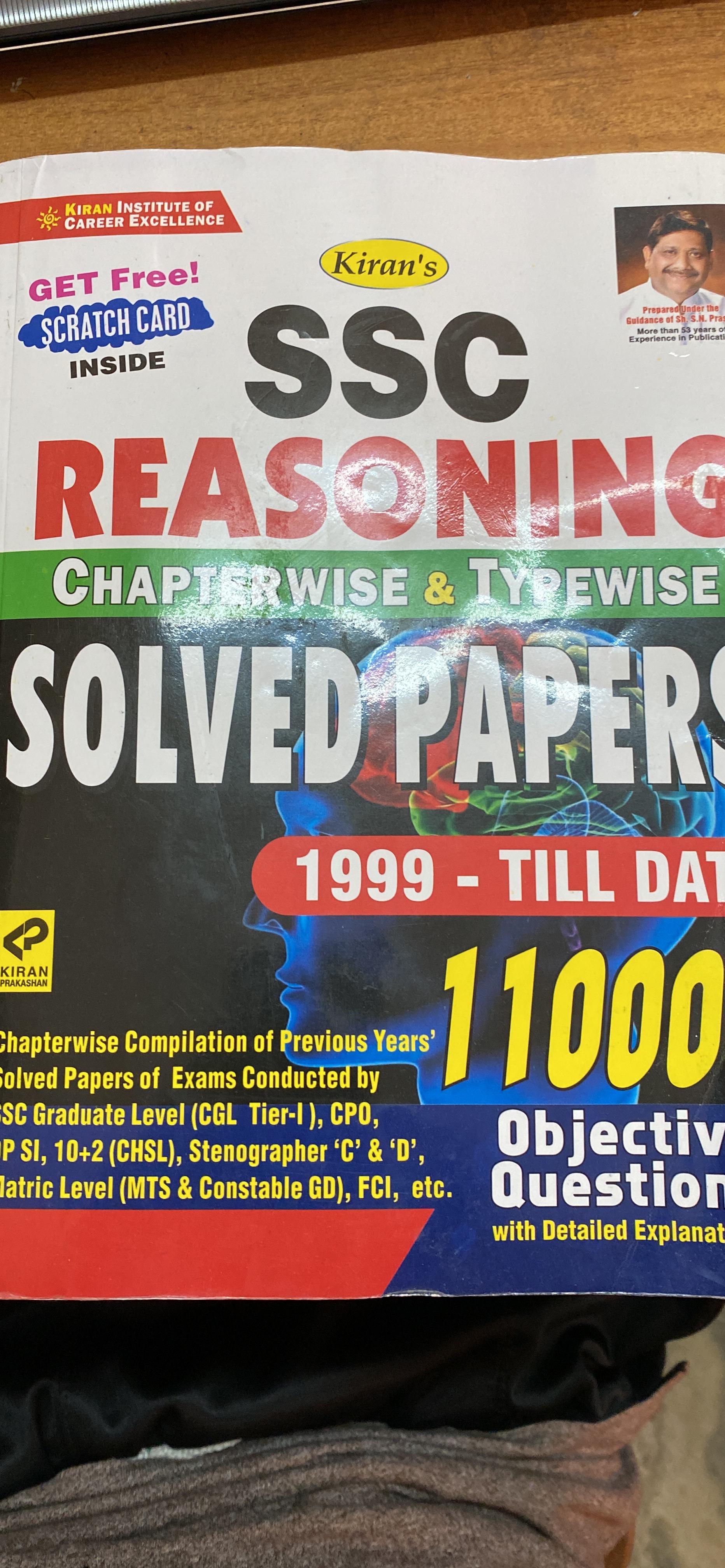 Buy Kiran Ssc Reasoning Chapterwise And Typewise Solved Papers 1999 Till Date 11000 Objective