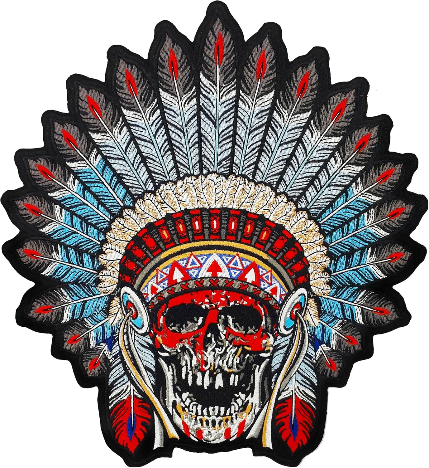 Amazon.com: Native American Indian Chief Skull Headdress Large ...